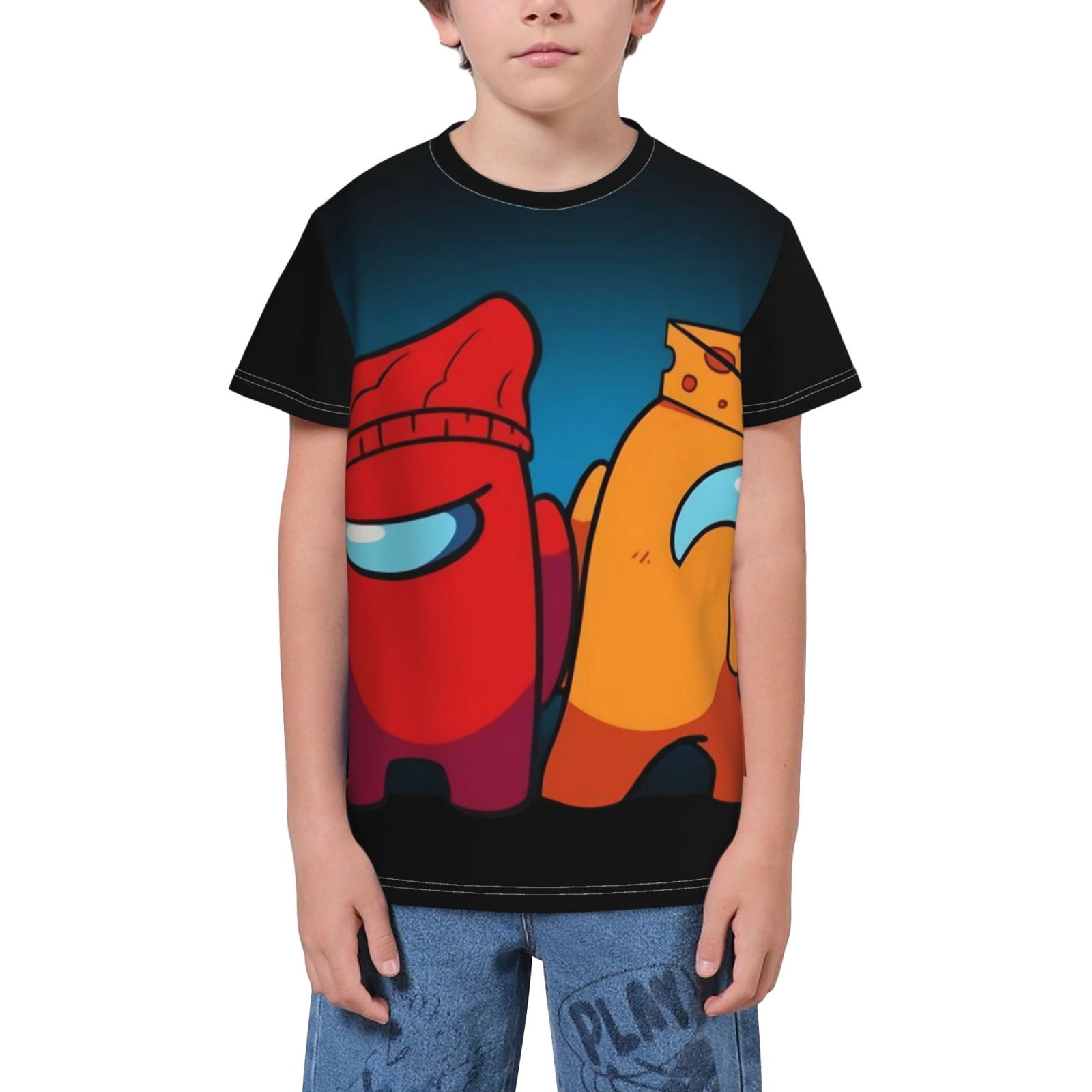 Kid's Among us Logic Cool Short Sleeve Funny Graphic T Shirts for Youth Boys Teens 6-16 Years,S ...