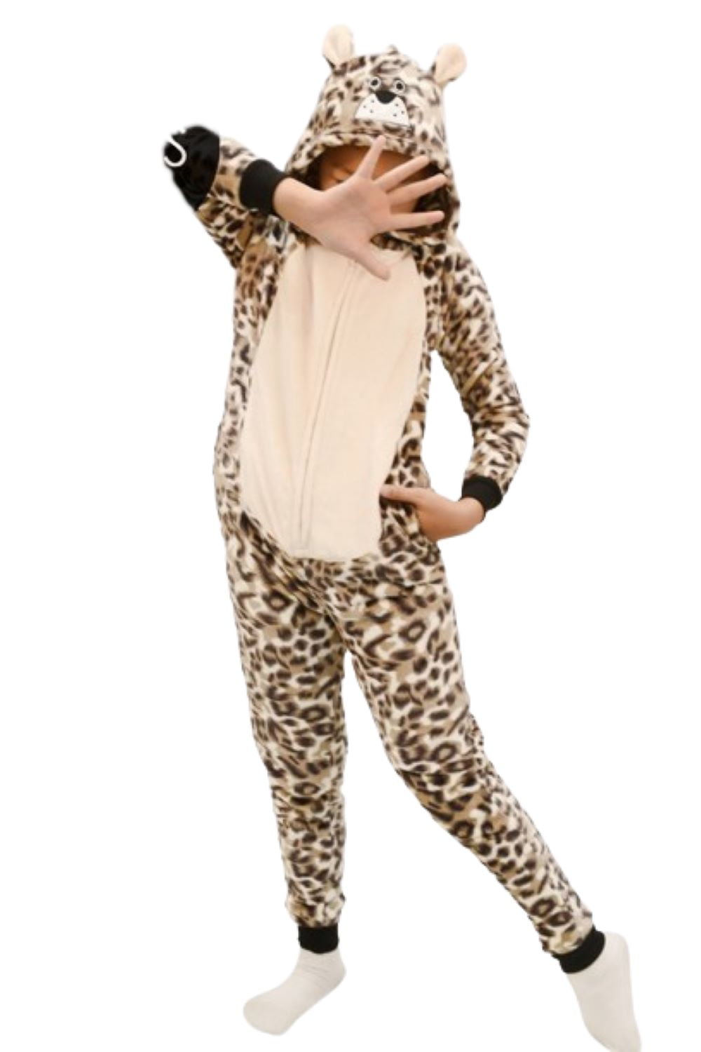 Kid's Animal Onesie Pajama, Leopard, S - Walmart.com