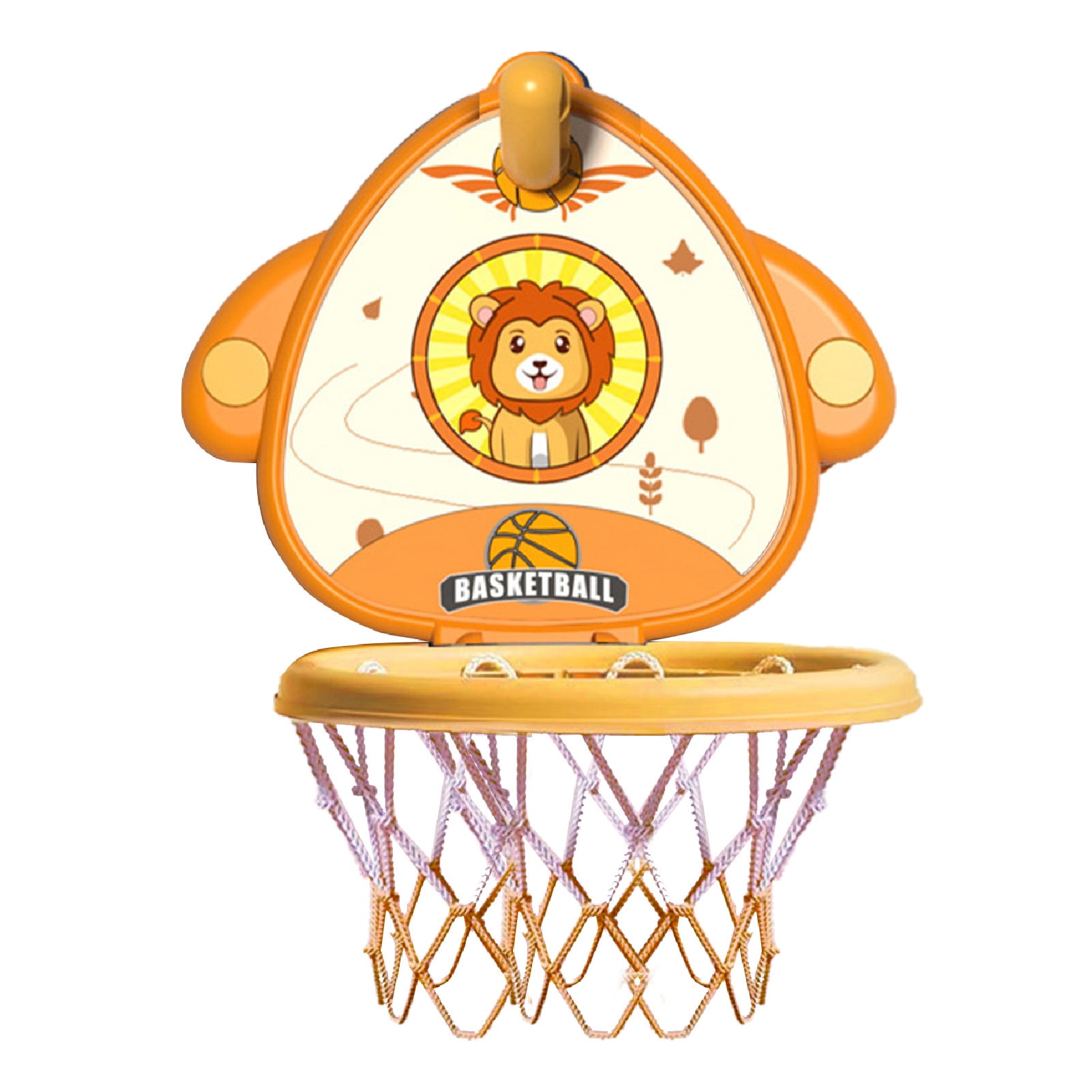 Kid's Basketball Hoop Set Height Adjustable Small Wall Mount Indoor ...