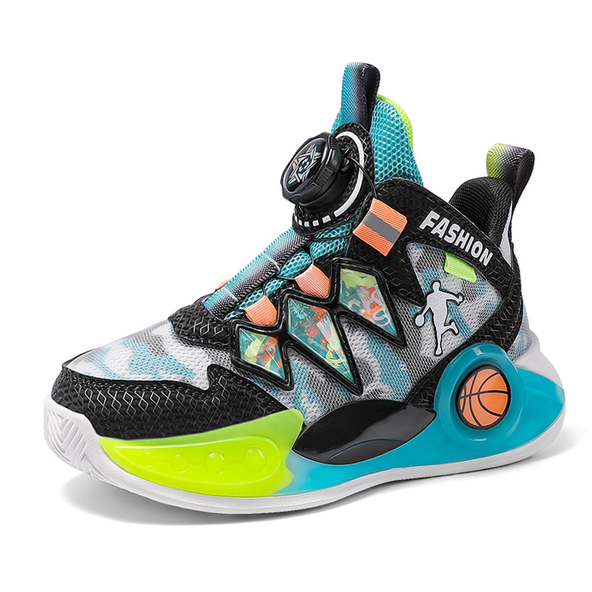 Kid's Basketball Shoes Boys Sneakers Girls Trainers Comfort High Top ...