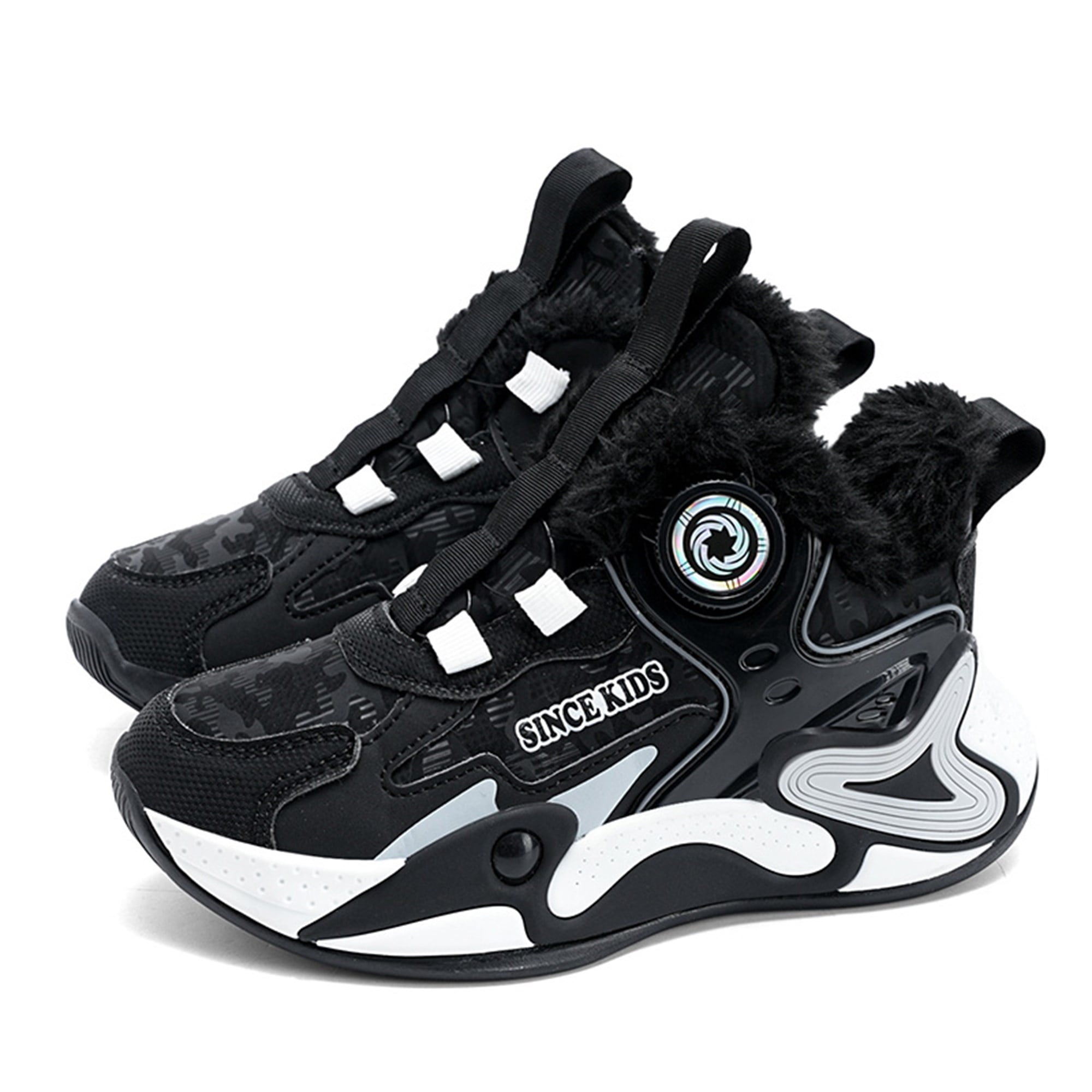 Kid's Basketball Shoes Boys Sneakers Girls Trainers Comfort High Top ...