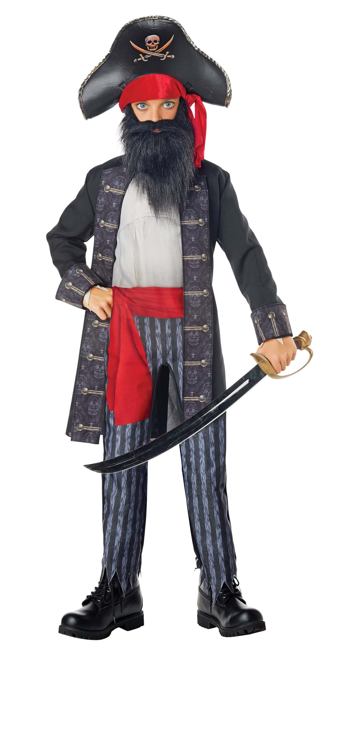 Kid's Blackbeard Pirate Costume - Walmart.com