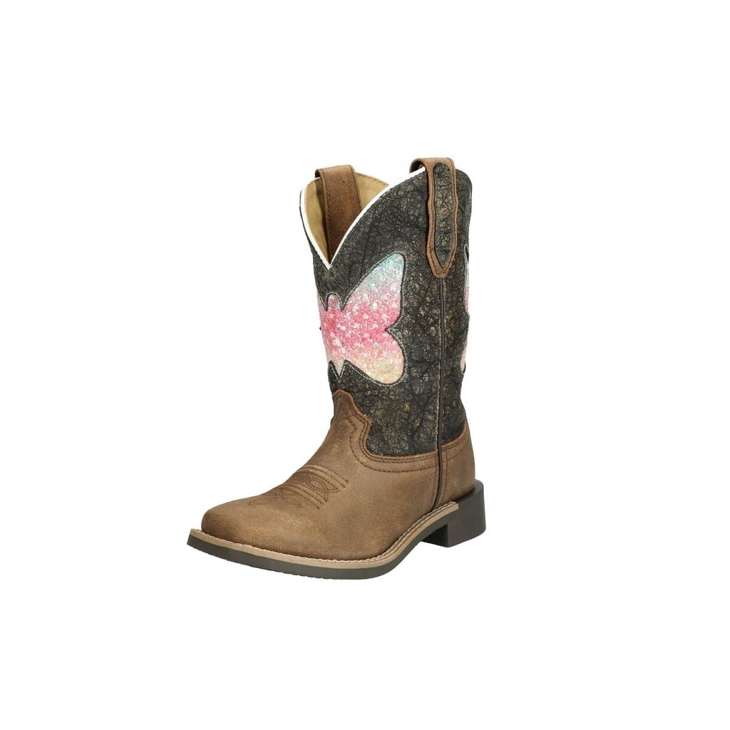 Smoky Mountain Western Boots Girls Chloe Brown Vintage Charcoal 3306C ...