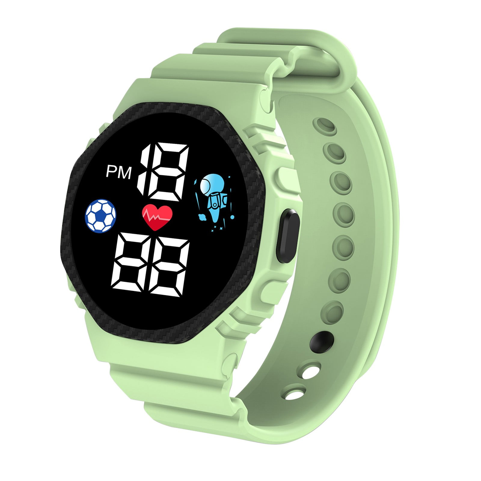 Kid's Digital Watch | Water Resistant | LED Light | Daily Alarm | SEC ...