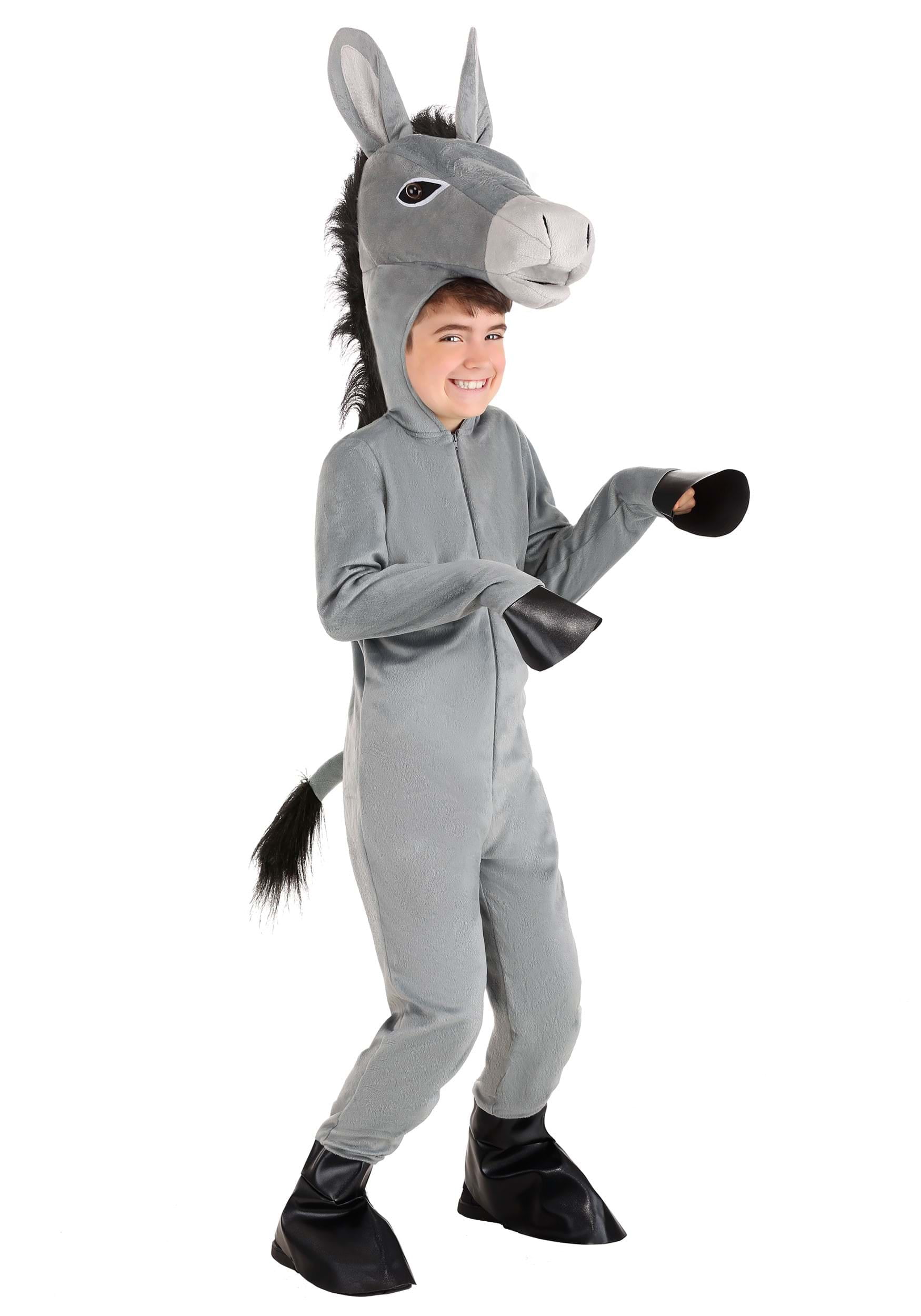 Halloween Donkey Costume for Kids with Faux Fur and Leather Details ...