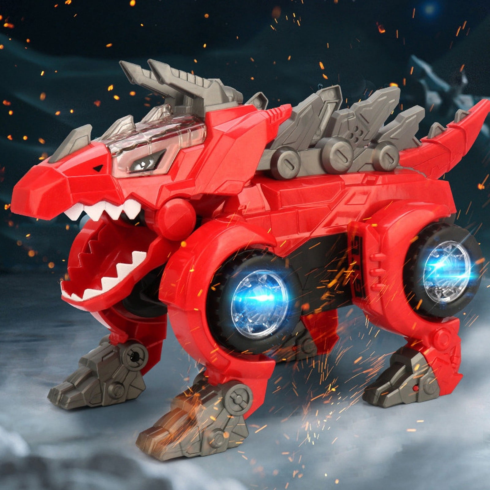 Kid's Electric Dinosaur Transformer Toys,Automatic Transformed Dragon ...