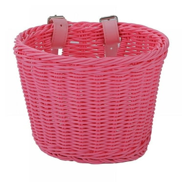 Kids Bike Basket, Children's Wicker Basket for Bike, Handwoven Bicycle ...