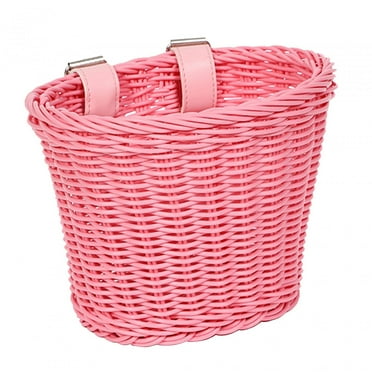 Bike Basket for Kid Girls, MINI-FACTORY Cute Pink Unicorn Pattern ...