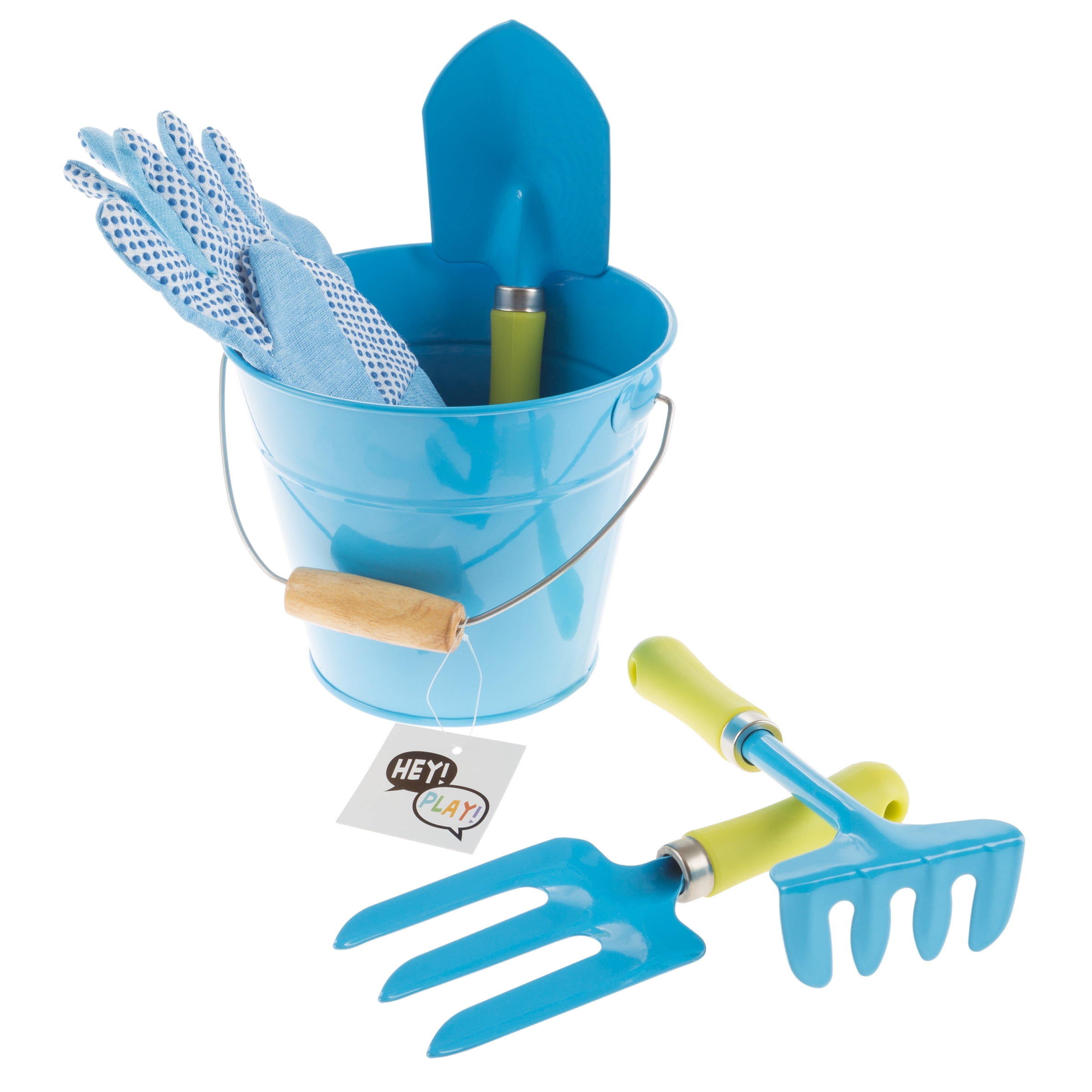 Kid's Garden Tool Set with Child Safe Mini Tools by Hey! Play ...