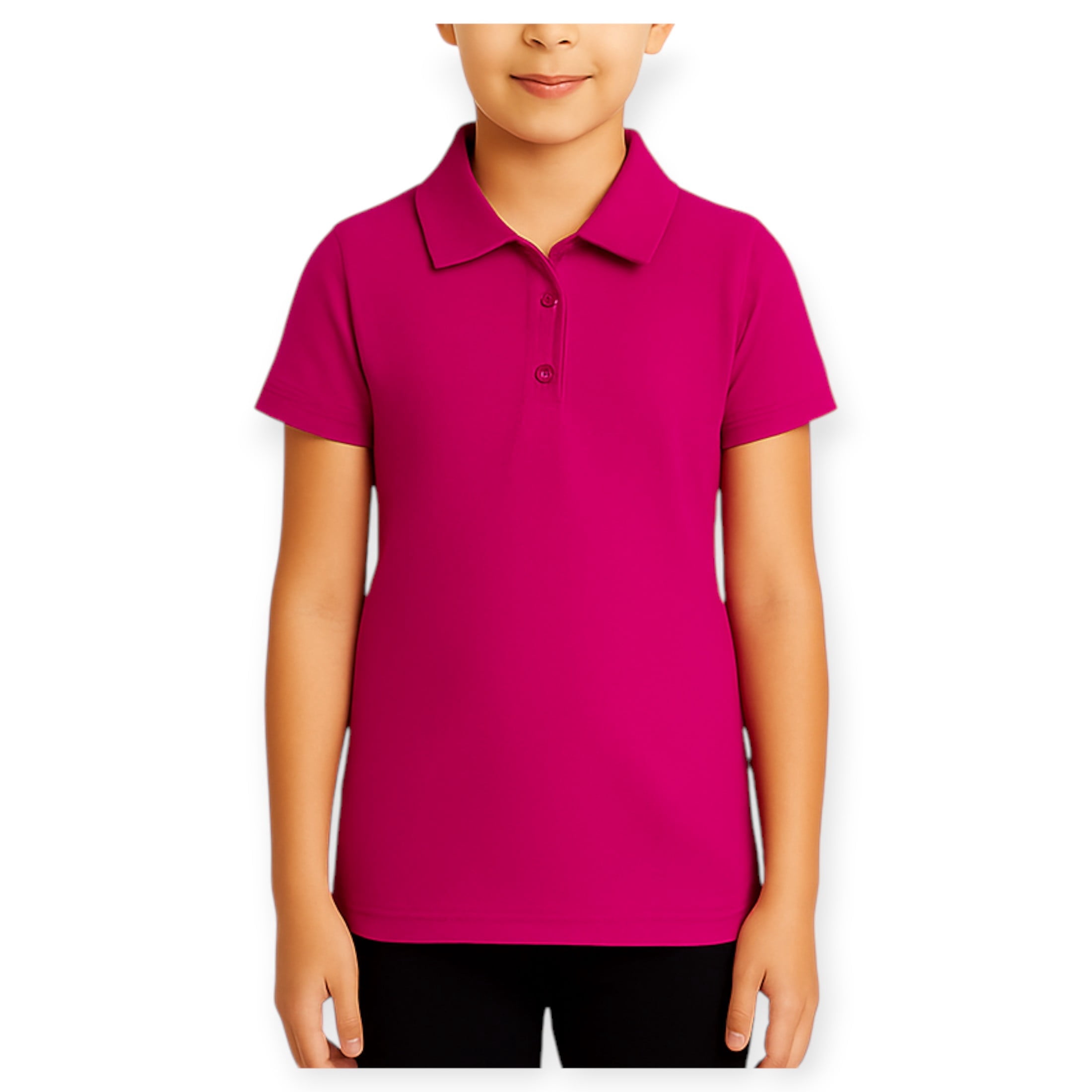 Kid's Girls Fashion Solid Polos, work polos, Back to school Polos, 15 ...