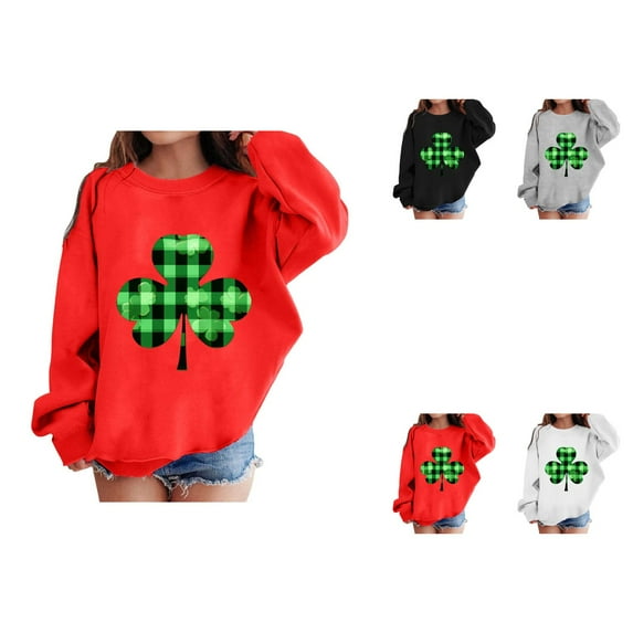 Kid's Graphic St Patricks Day Prints Sweatshirt Crewneck Long Sleeve ...