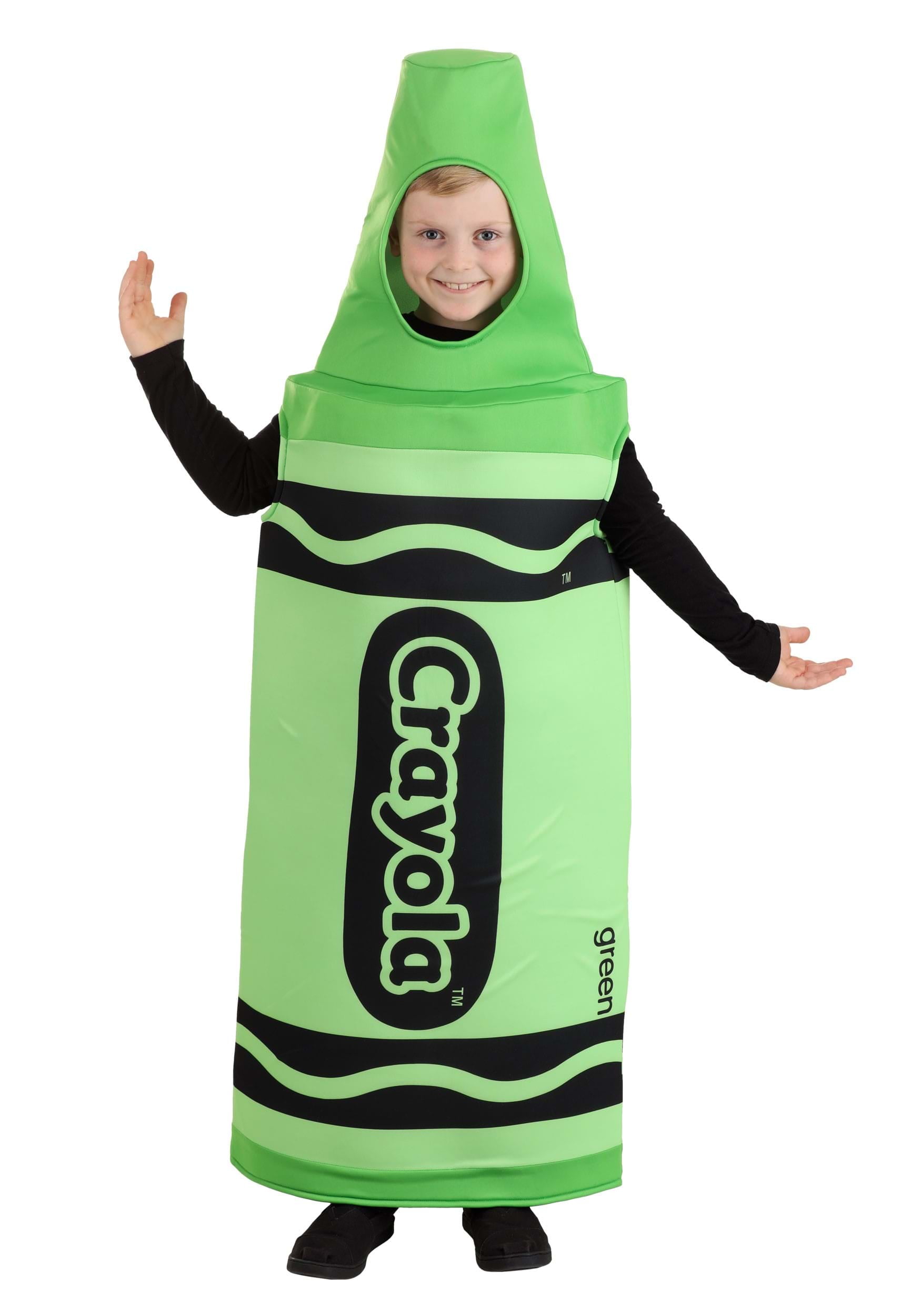 Kid's Green Crayola Crayon Costume - Walmart.com