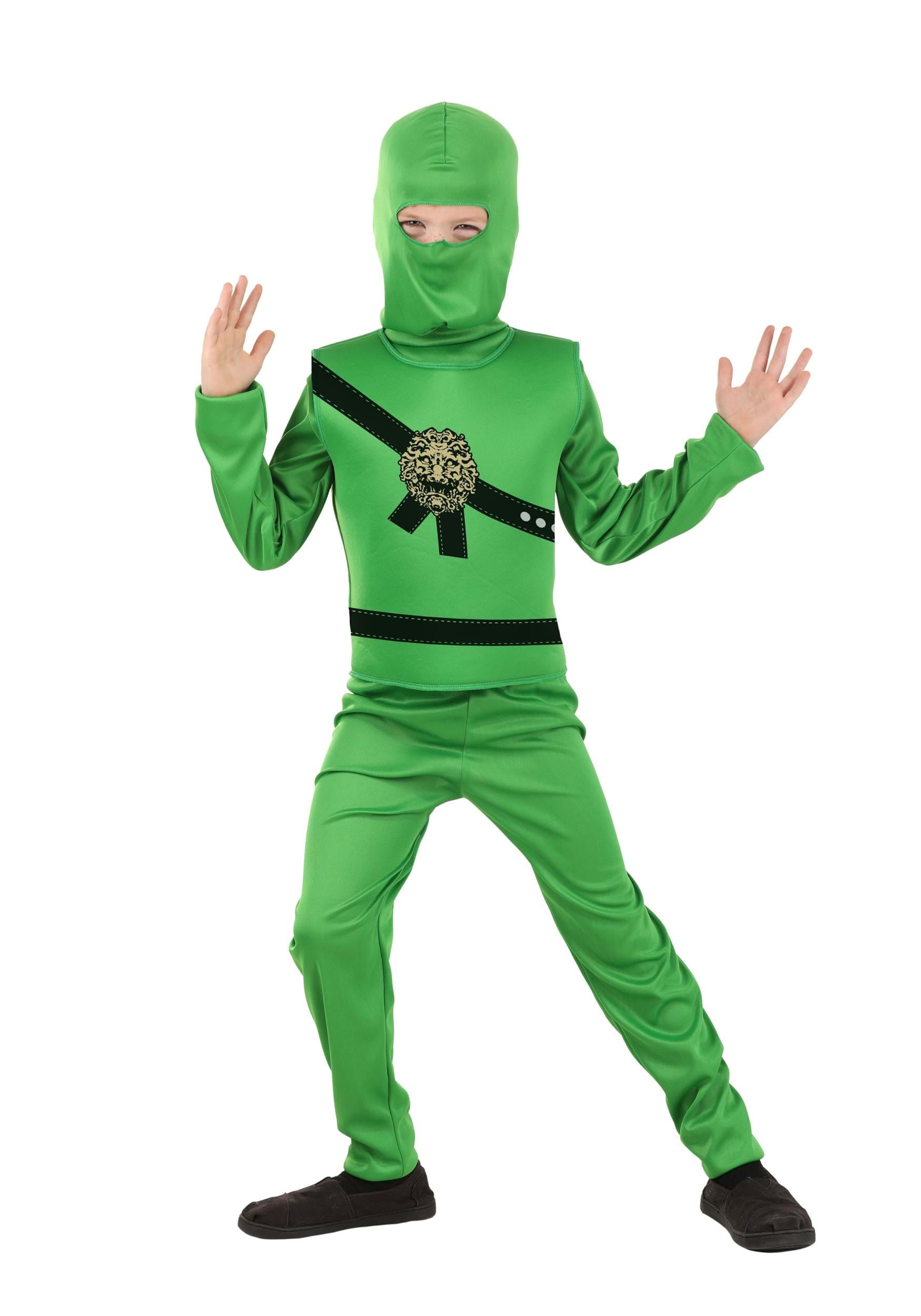 Kid's Green Ninja Master Costume - Walmart.com