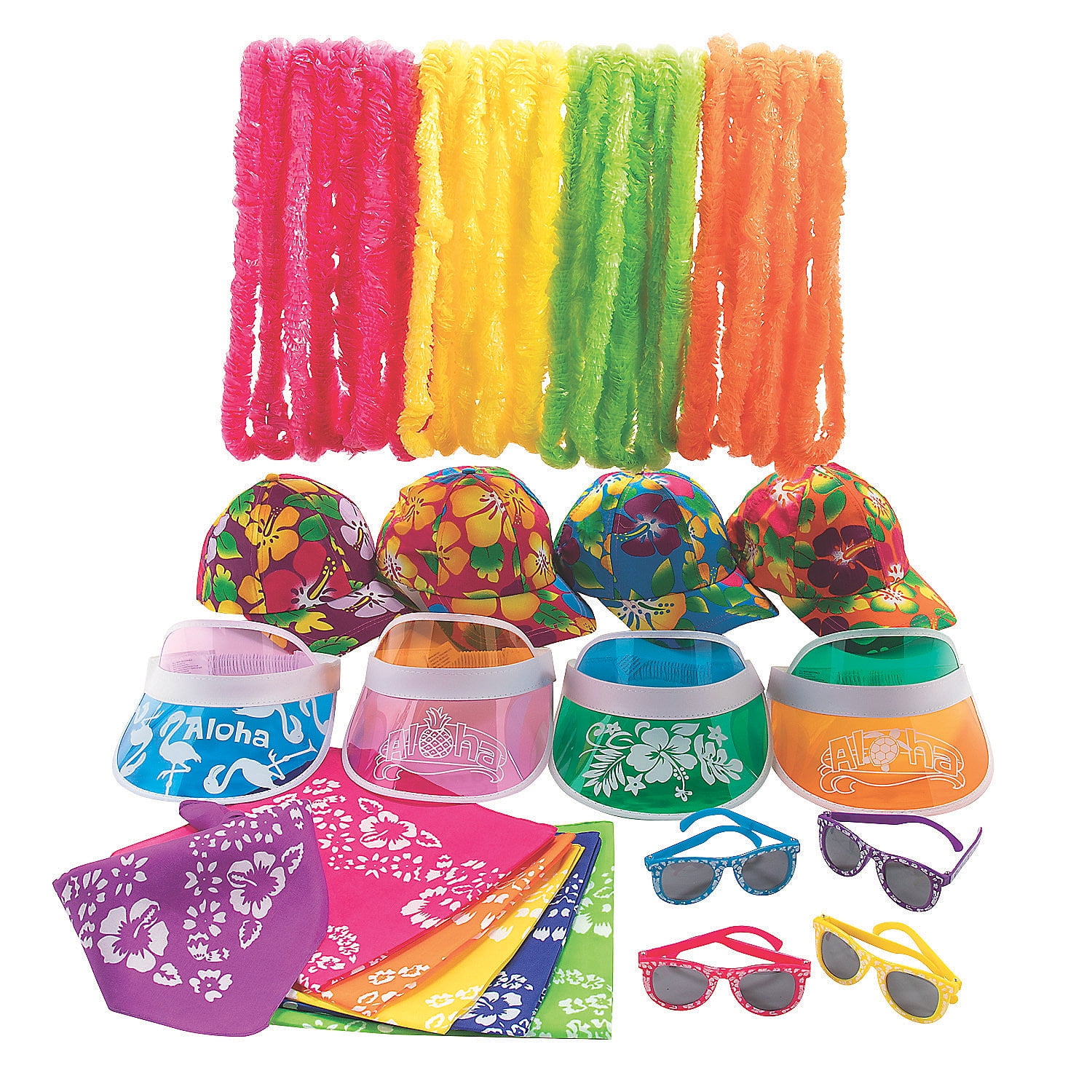 Kid’s Luau Wearable Party Kit for 50, Apparel Accessories, Luau, 230 ...