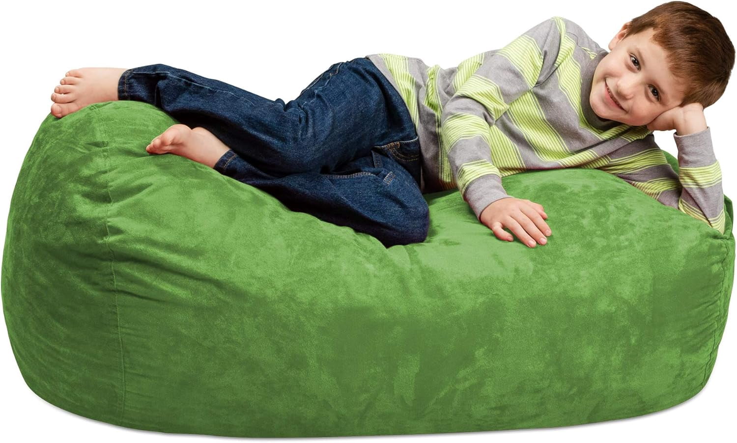 Kid's Memory Foam Bean Bag Lounger, Lime - Walmart.com