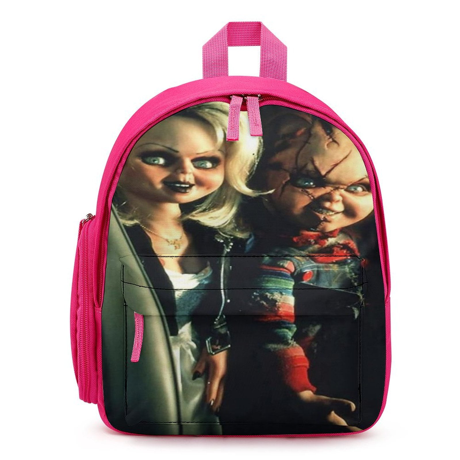Small Backpack 12 inch Bride of Chucky and Tiffany Backpack with Front ...