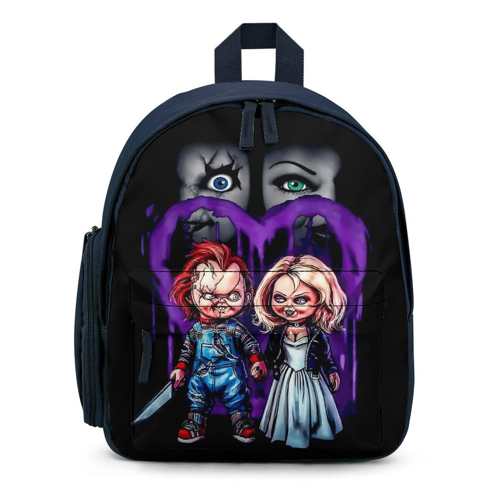Small Backpack 12 inch Bride of Chucky Backpack with Front Pocket ...