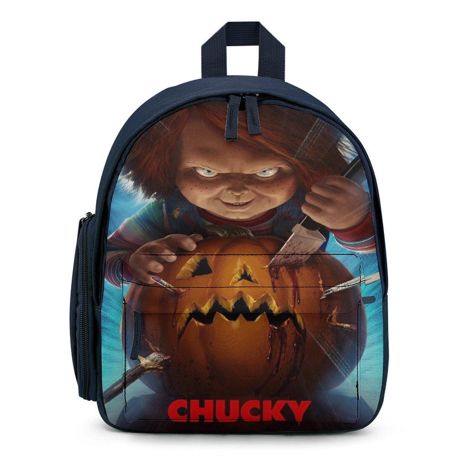 Small Backpack 12 inch Bride of Chucky Backpack with Front Pocket ...