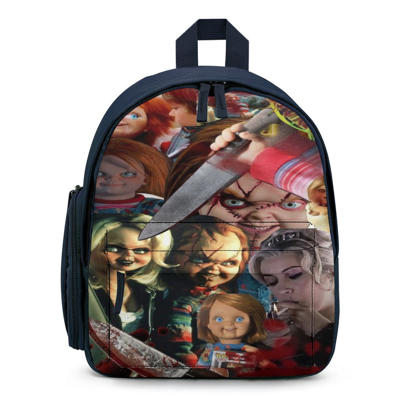 Small Backpack 12 inch Bride of Chucky Backpack with Front Pocket ...