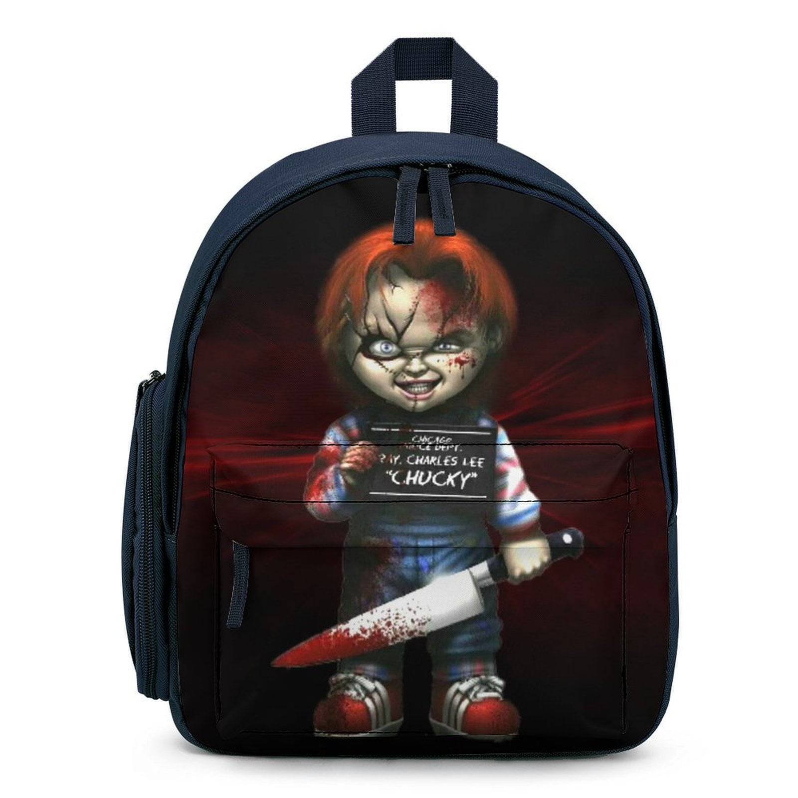 Small Backpack 12 inch Bride of Chucky Backpack with Front Pocket ...