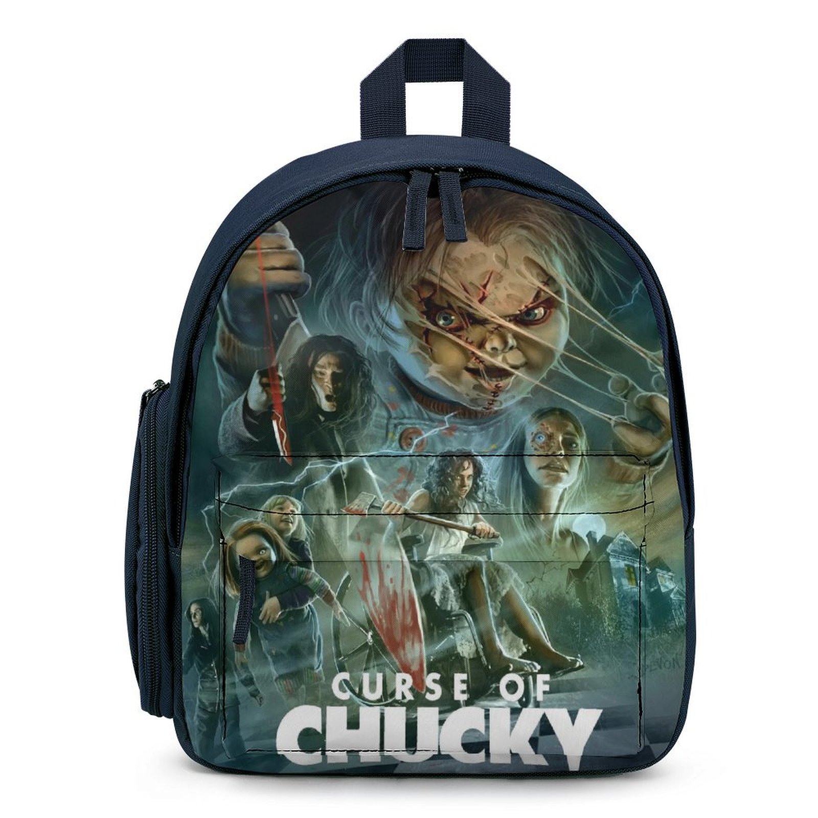 Small Backpack 12 inch Bride of Chucky Backpack with Front Pocket ...