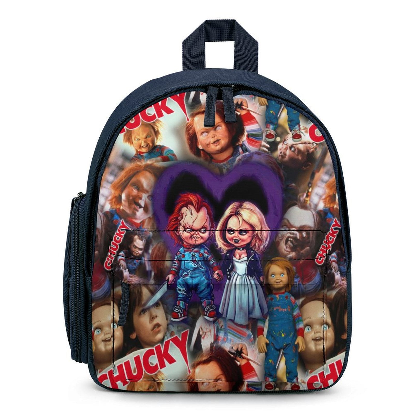 Small Backpack 12 inch Bride of Chucky Backpack with Front Pocket ...