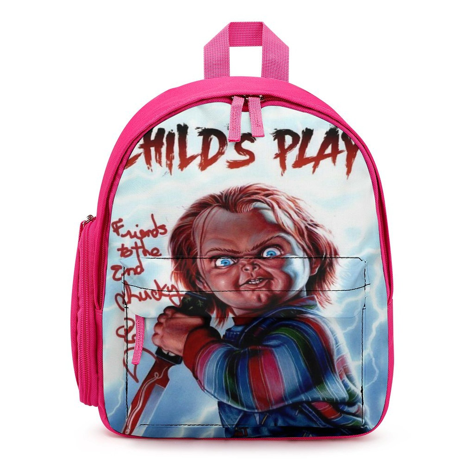 Small Backpack 12 inch Bride of Chucky Backpack with Front Pocket ...