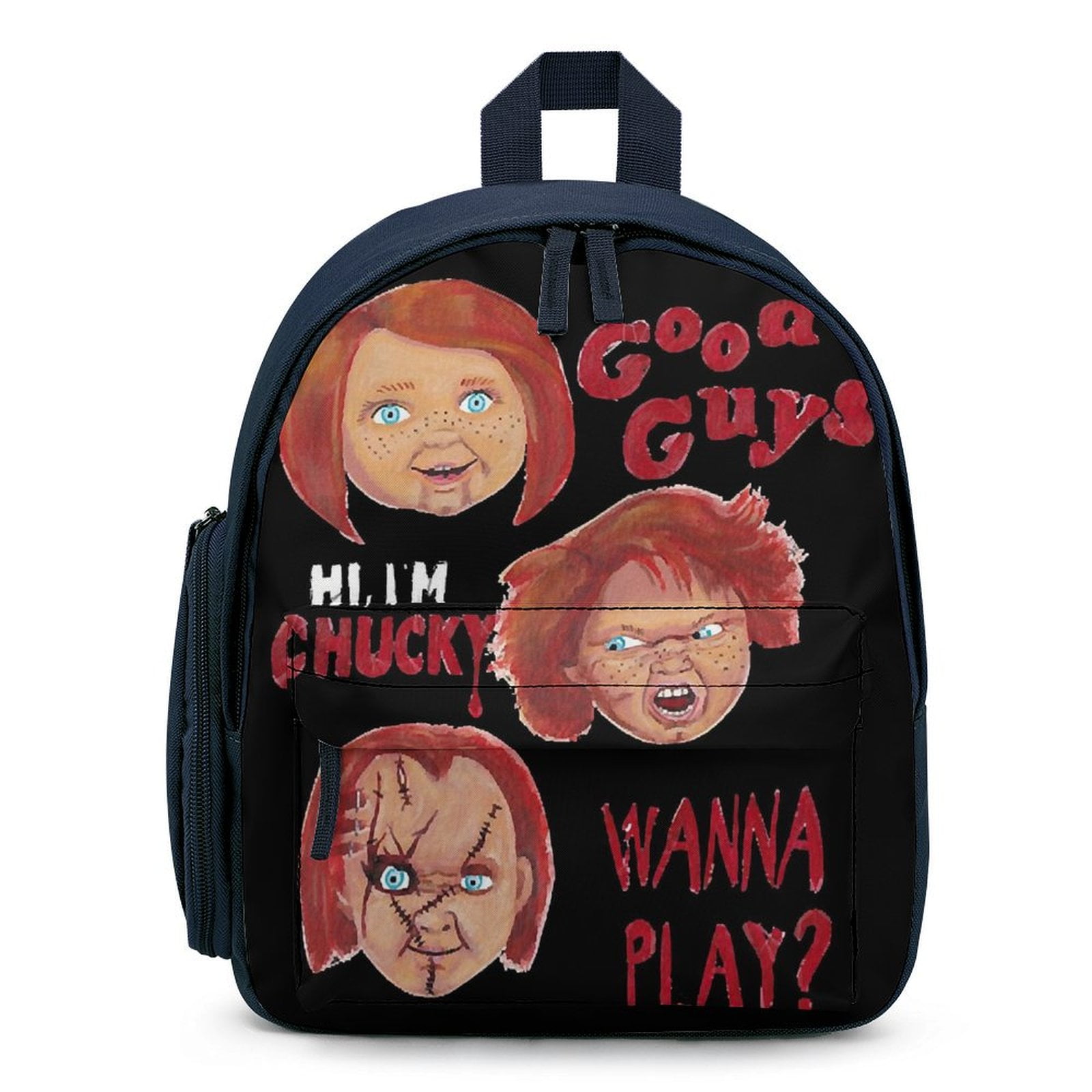 Small Backpack 12 inch Bride of Chucky Backpack with Front Pocket ...