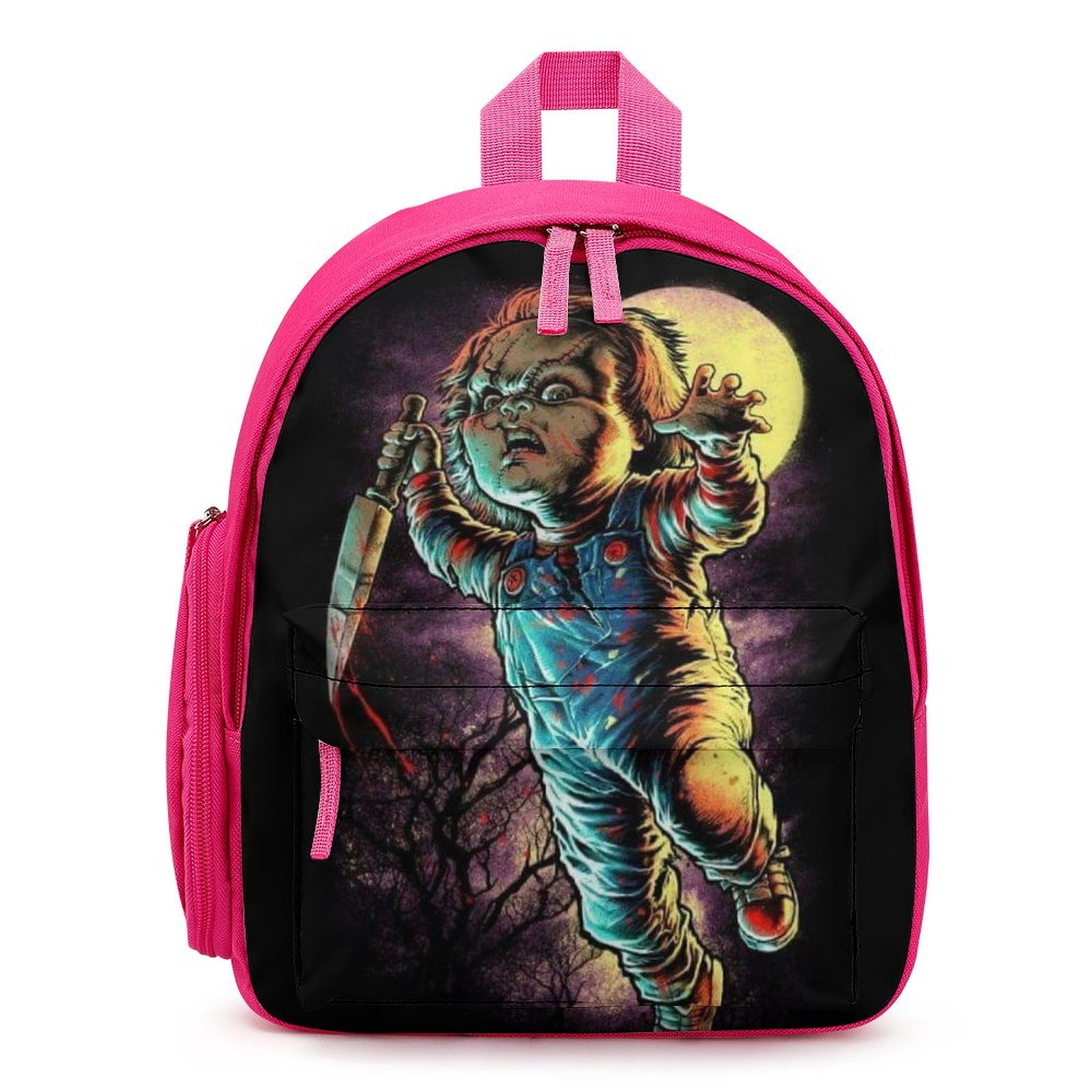 Small Backpack 12 inch Bride of Chucky Backpack with Front Pocket ...