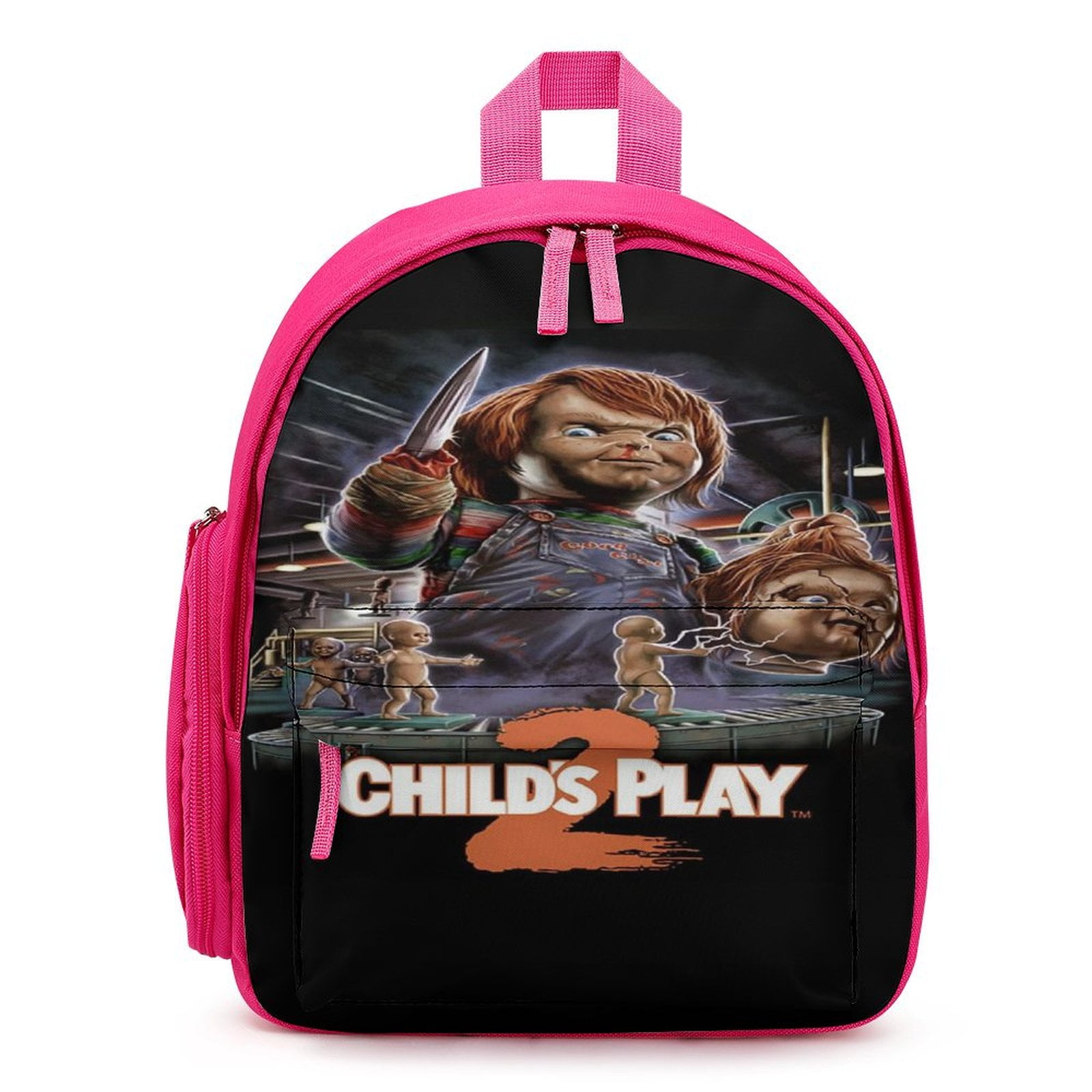 Small Backpack 12 inch Bride of Chucky Backpack with Front Pocket ...