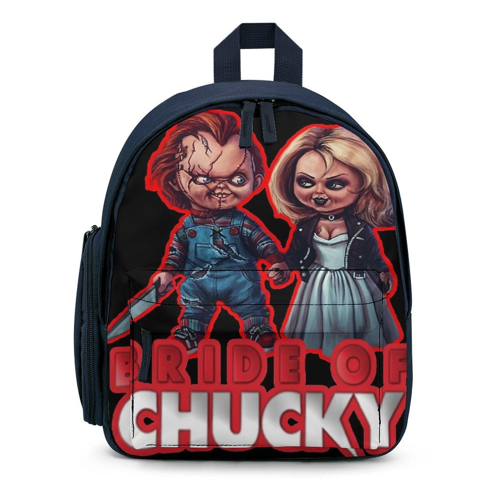 Small Backpack 12 inch Bride of Chucky Backpack with Front Pocket ...