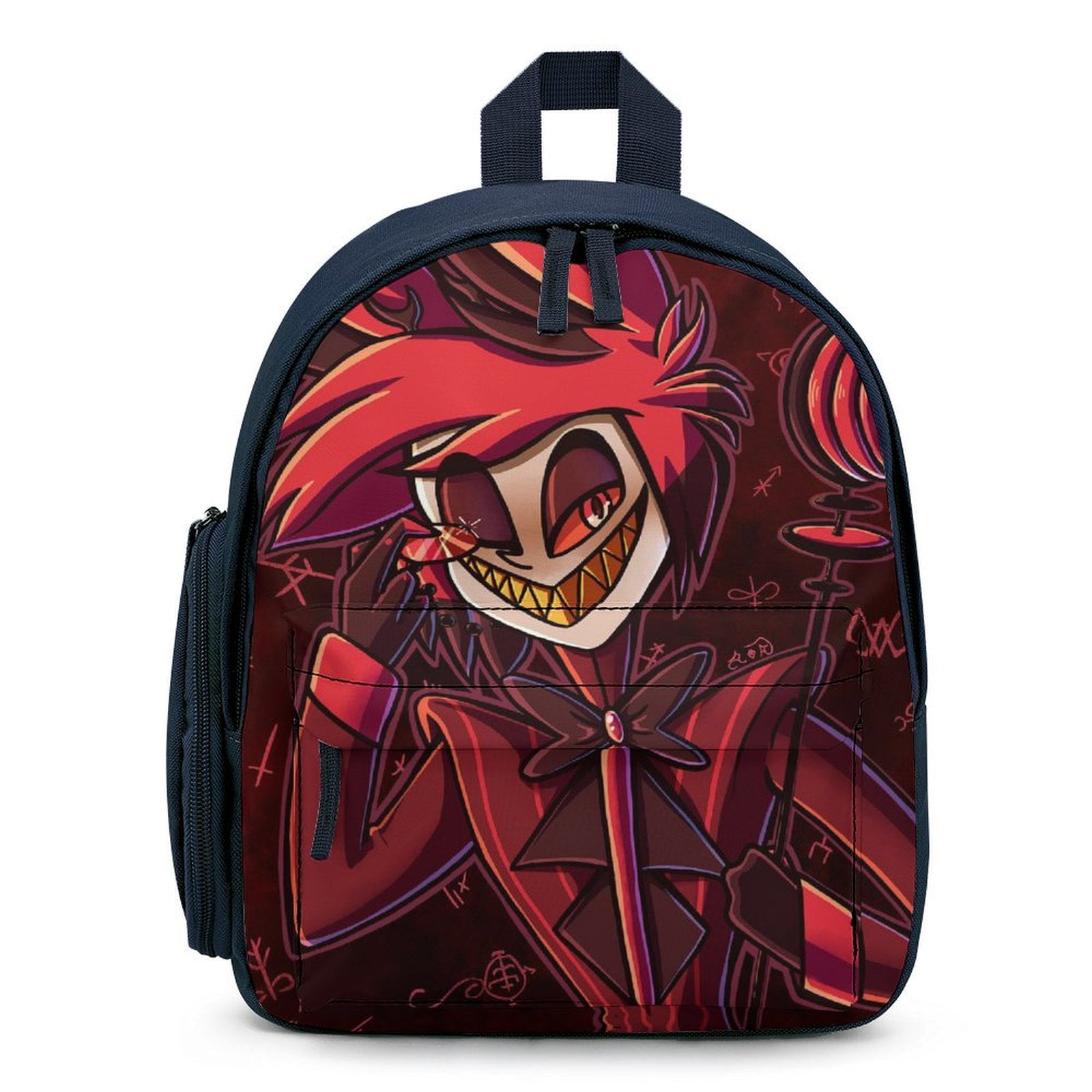 Small Backpack 12 inch Hazbin Hotel Helluva Boss Backpack with Front ...