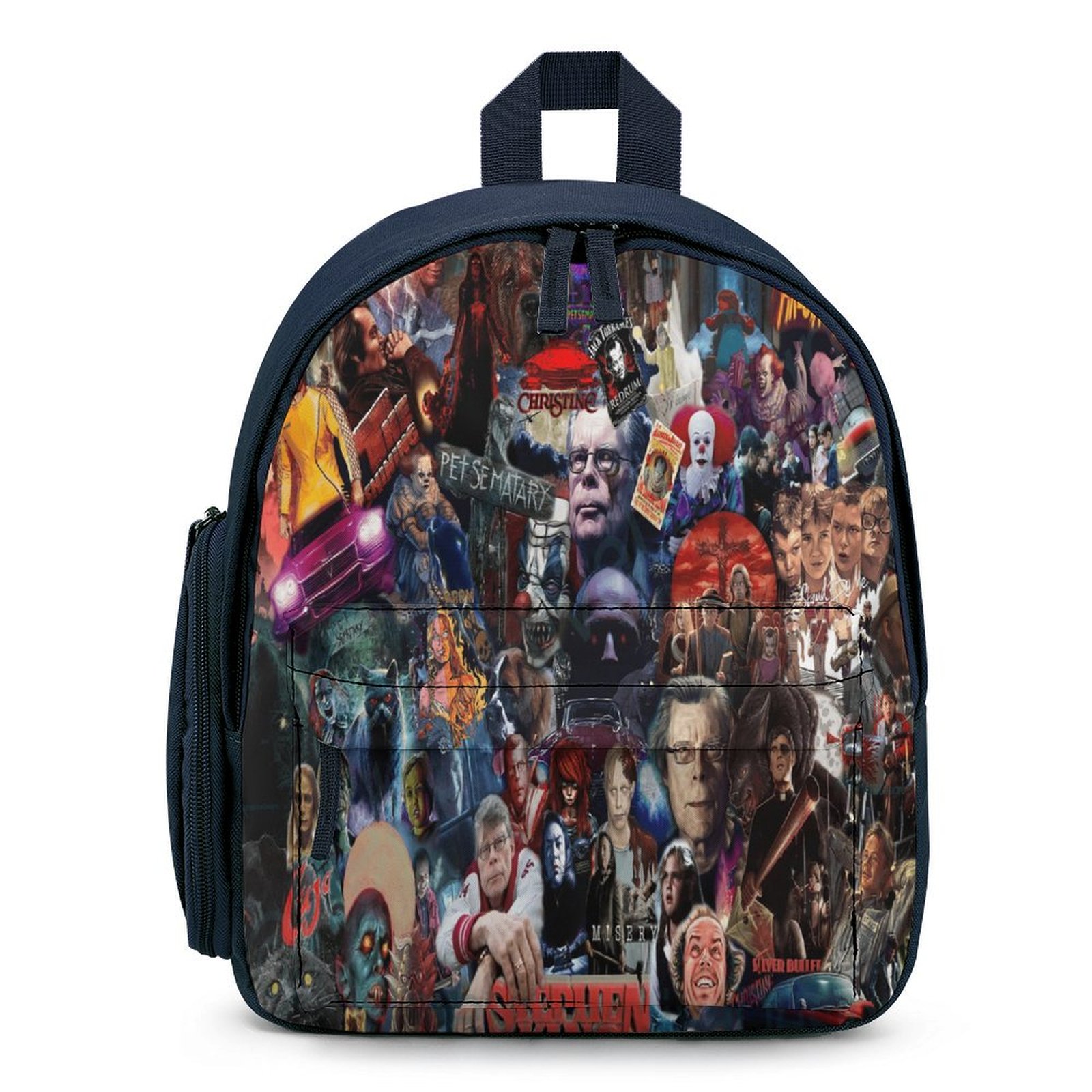Small Backpack 12 inch Horror Movie Backpack with Front Pocket Durable ...