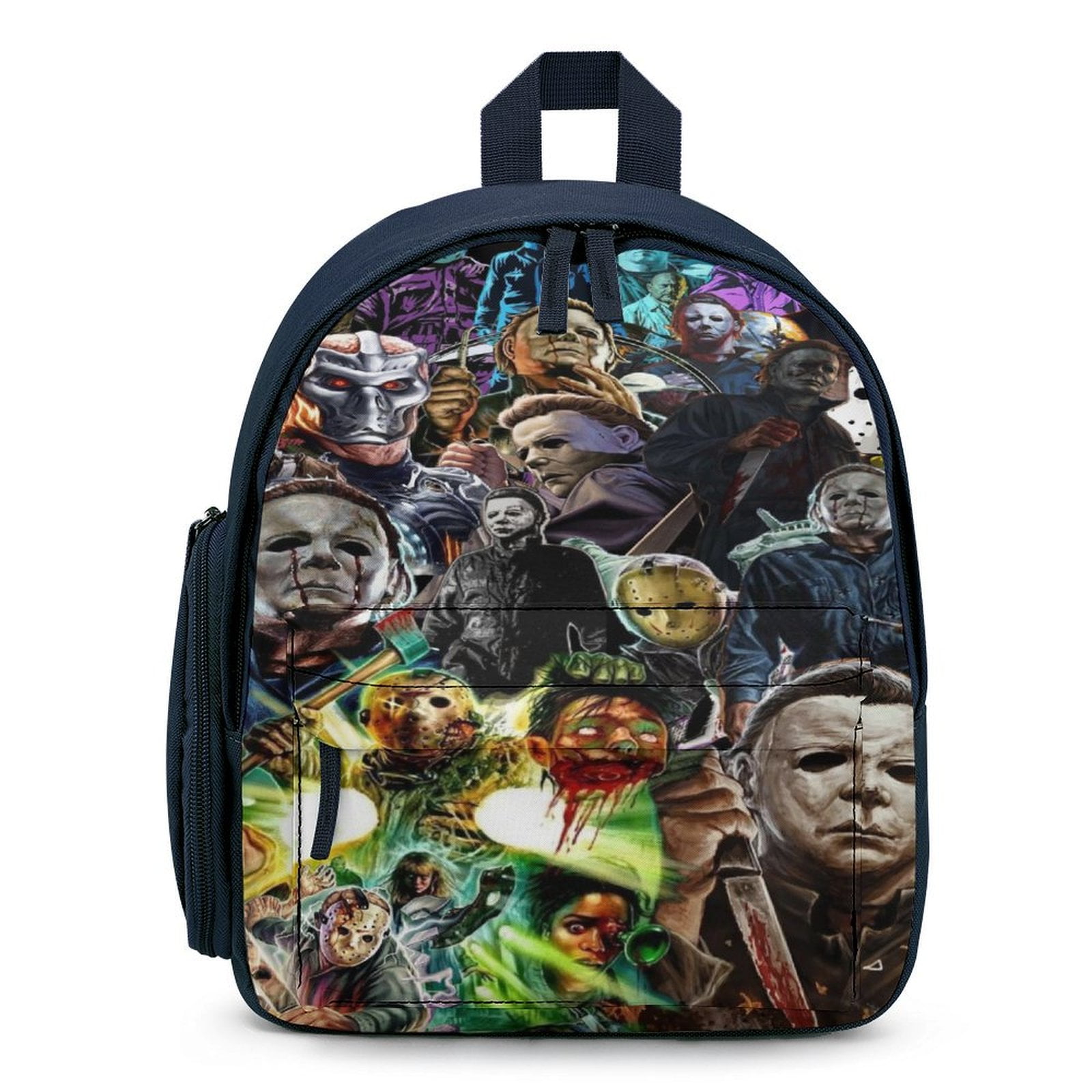 Small Backpack 12 inch Horror Movie Backpack with Front Pocket Durable ...