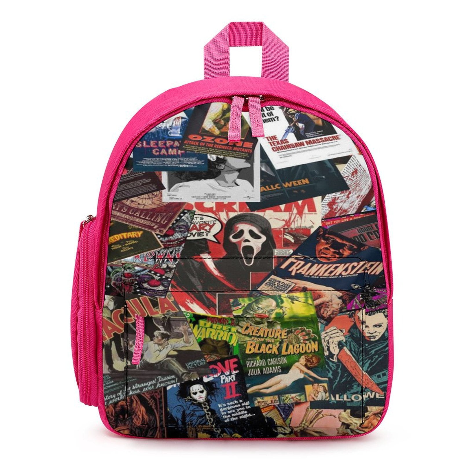 Small Backpack 12 inch Horror Movie Backpack with Front Pocket Durable ...