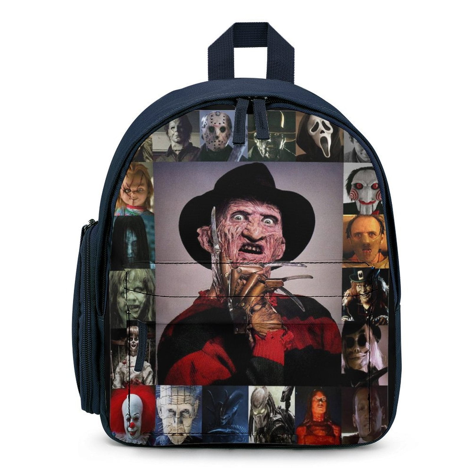 Small Backpack 12 inch Horror Movie Backpack with Front Pocket Durable ...