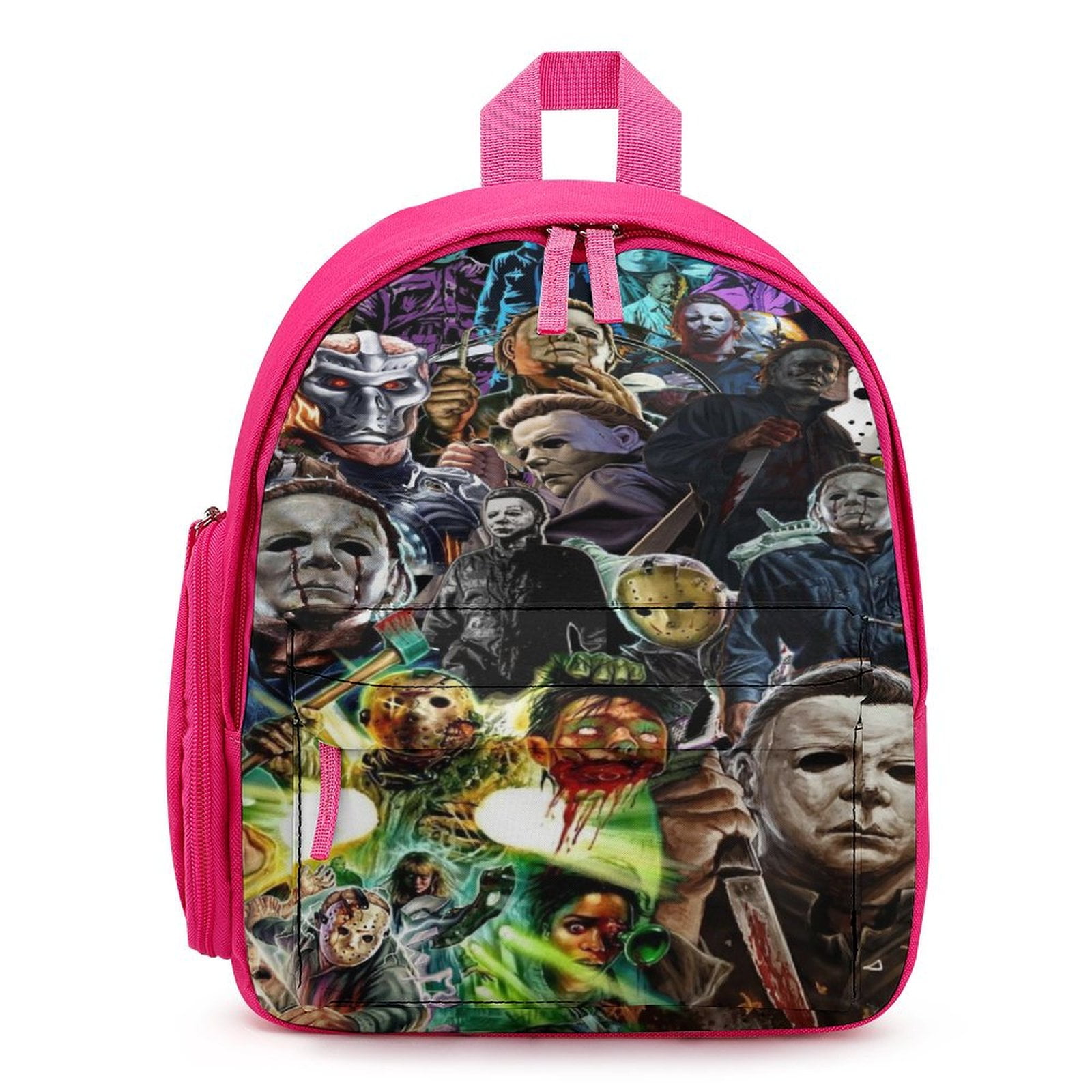 Small Backpack 12 inch Horror Movie Backpack with Front Pocket Durable ...