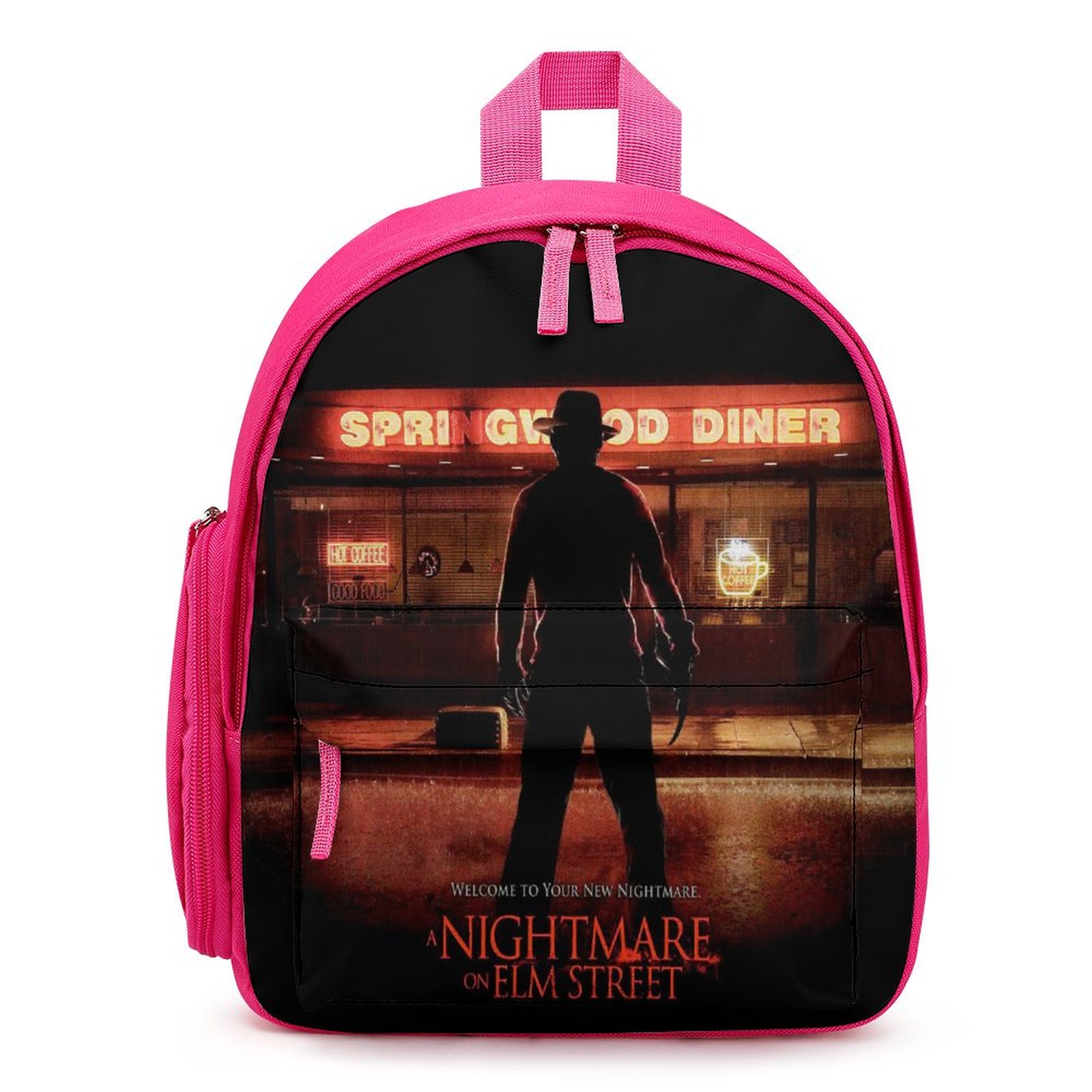 Small Backpack 12 inch Horror Movie Freddy Krueger Backpack with Front ...