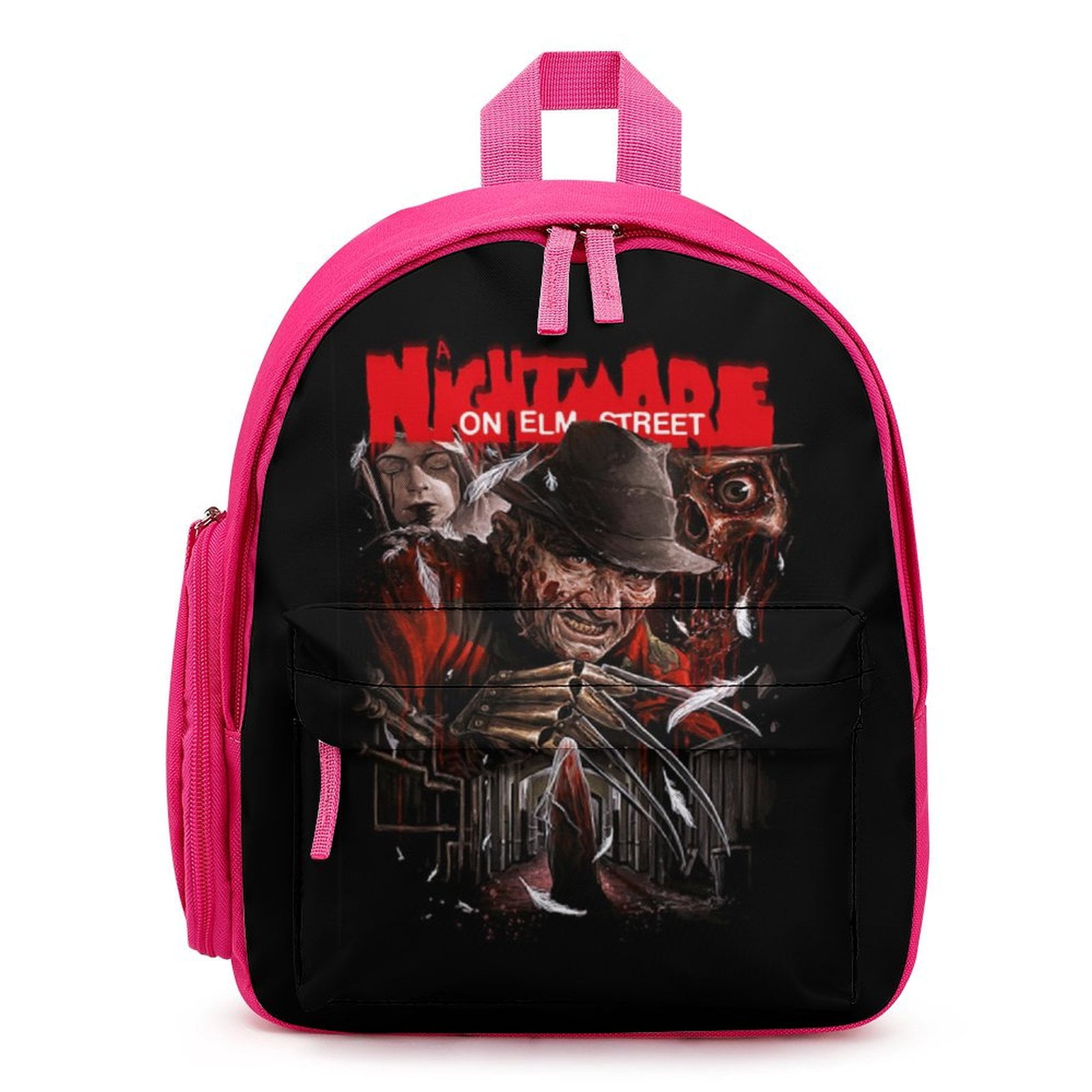 Small Backpack 12 inch Horror Movie Freddy Krueger Backpack with Front ...