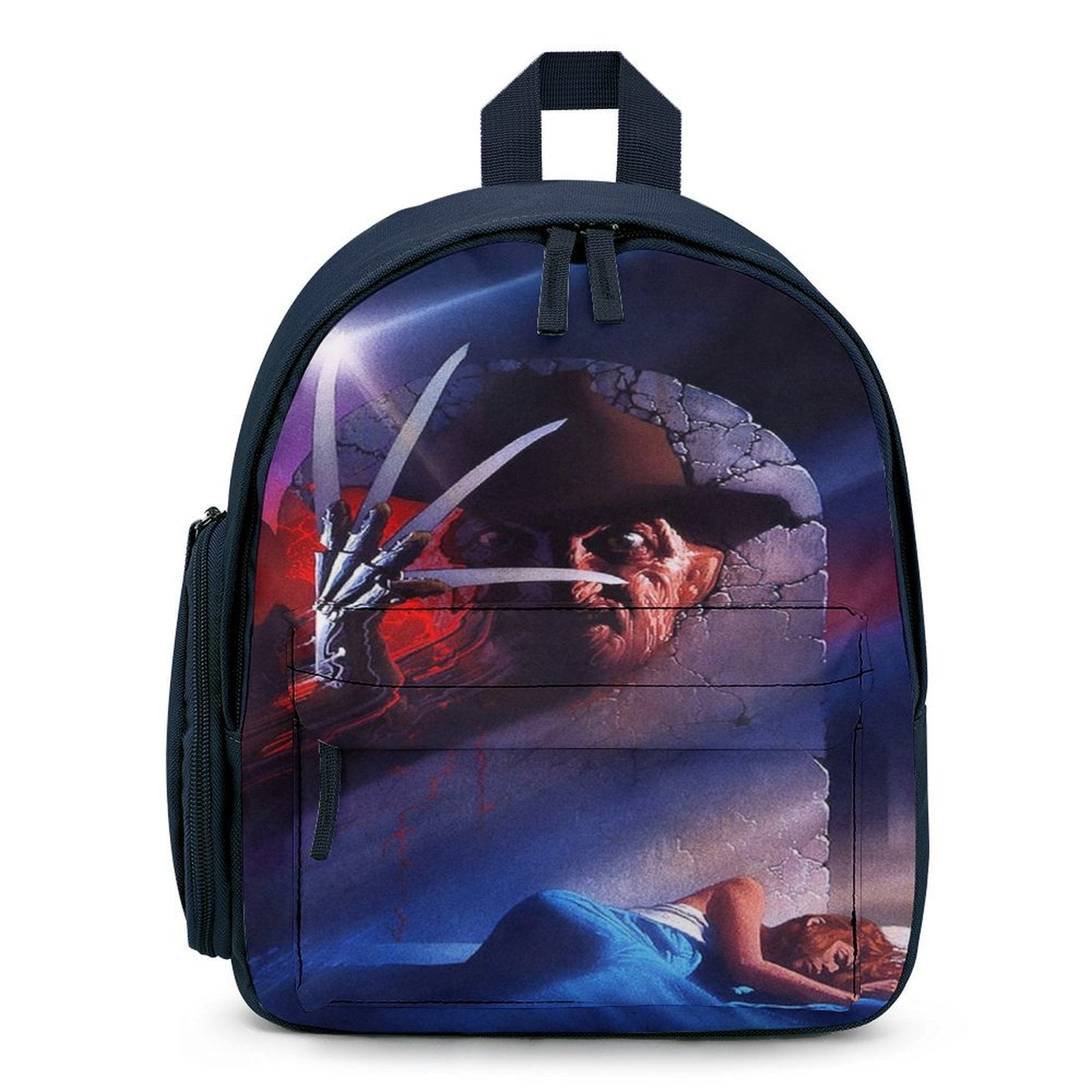 Small Backpack 12 inch Horror Movie Freddy Krueger Backpack with Front ...