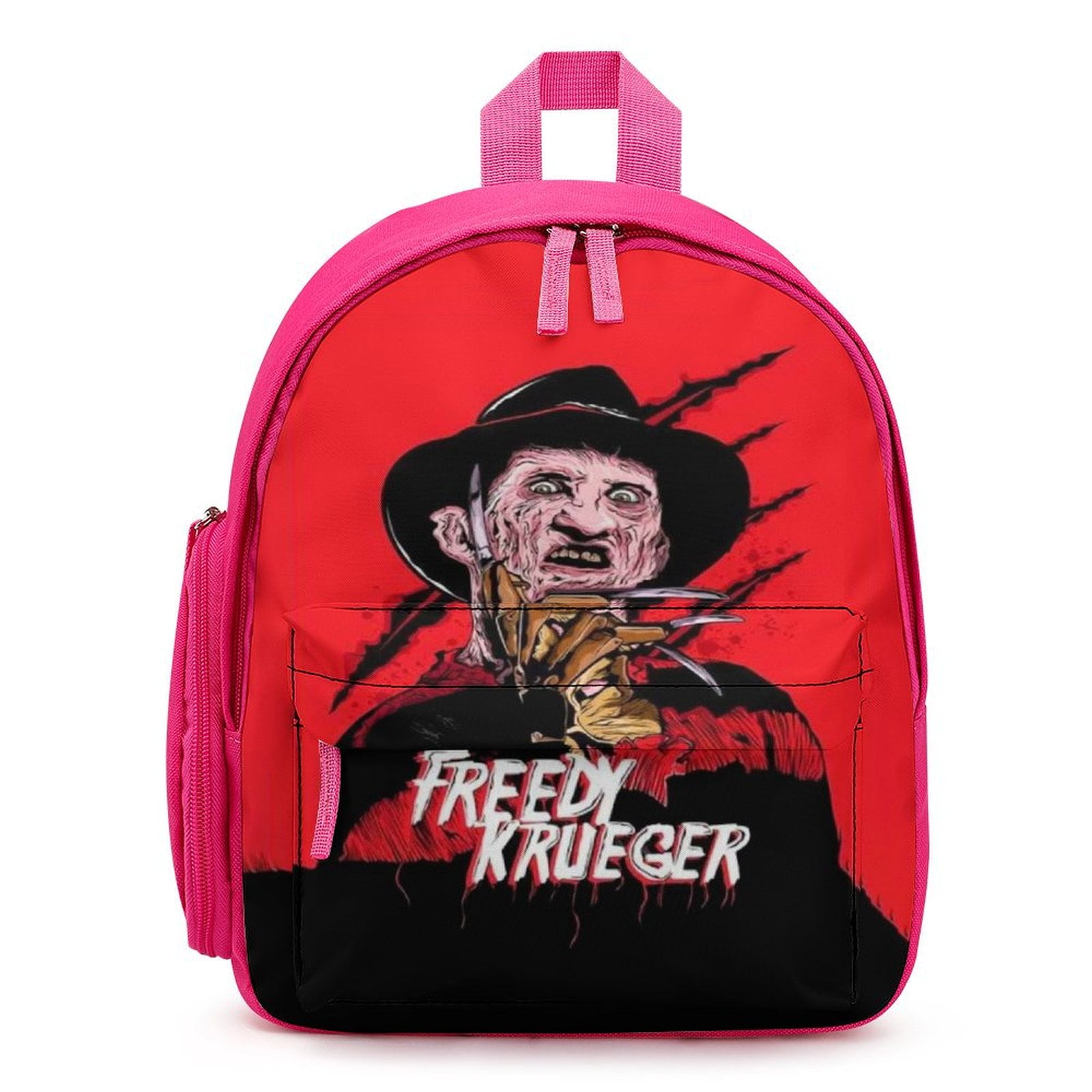 Small Backpack 12 inch Horror Movie Freddy Krueger Backpack with Front ...