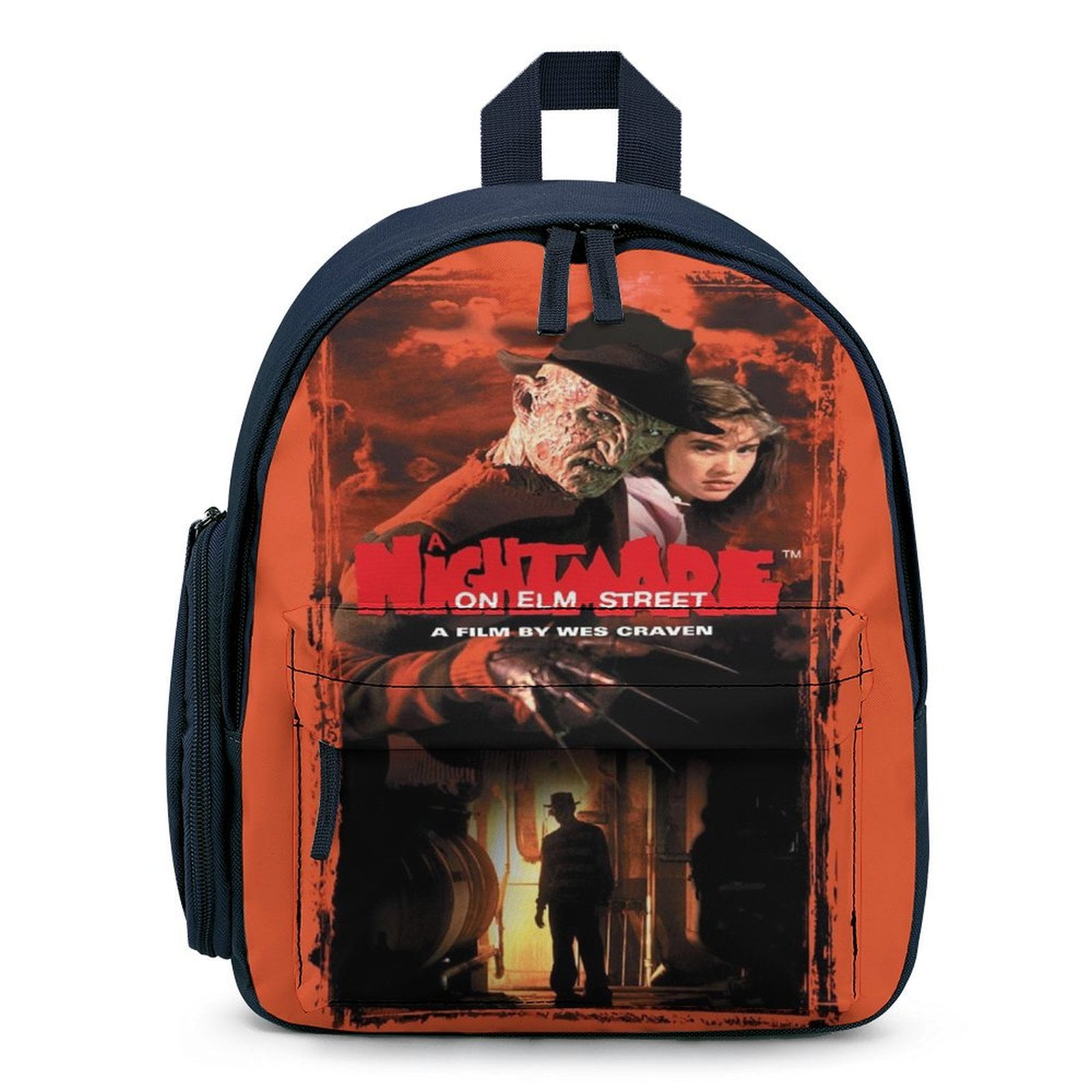 Small Backpack 12 inch Horror Movie Freddy Krueger Backpack with Front ...