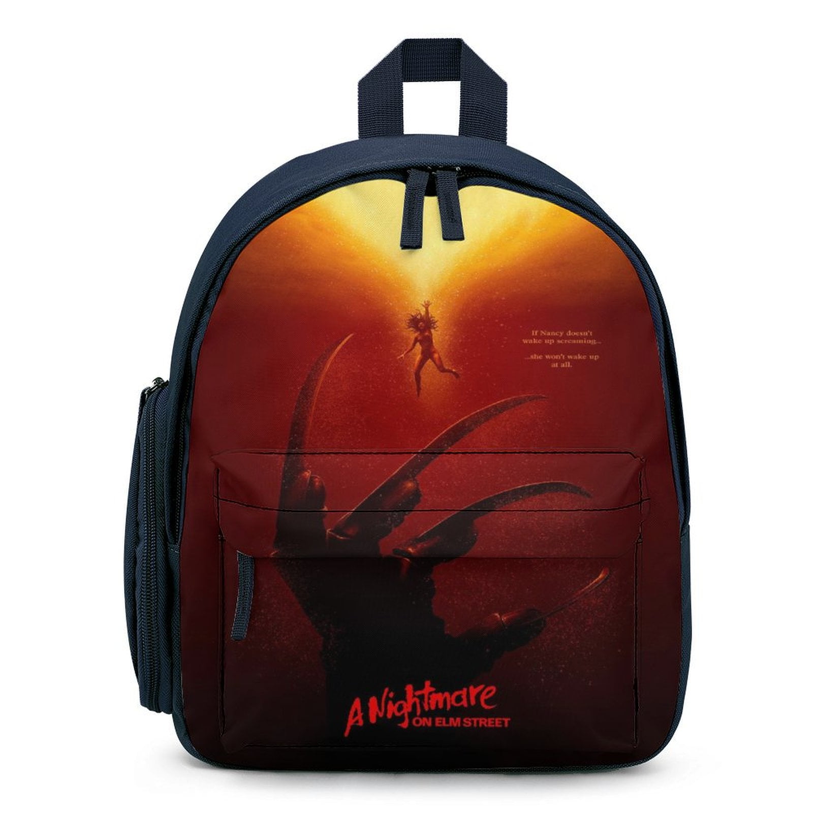 Small Backpack 12 inch Horror Movie Freddy Krueger Backpack with Front ...