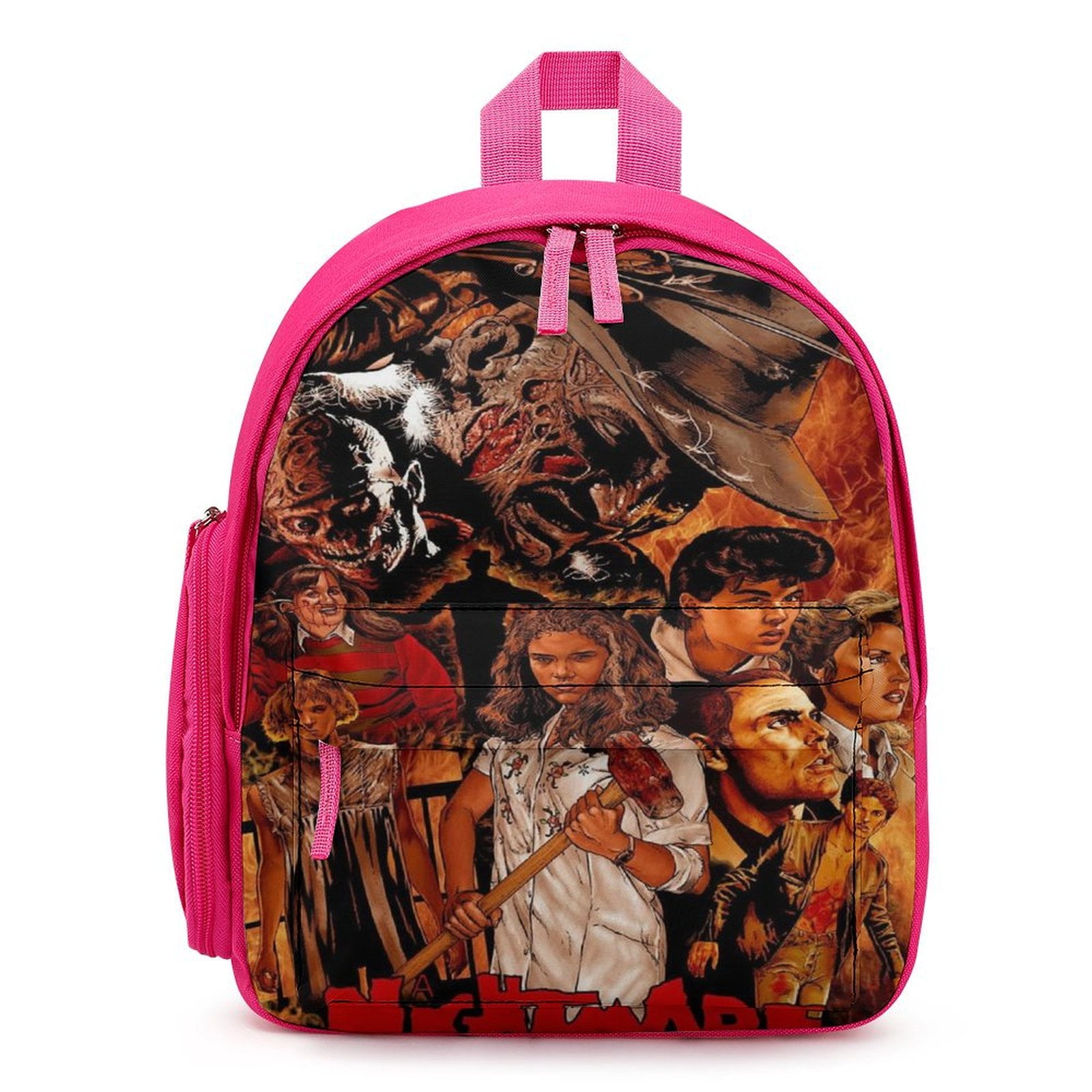 Small Backpack 12 inch Horror Movie Freddy Krueger Backpack with Front ...