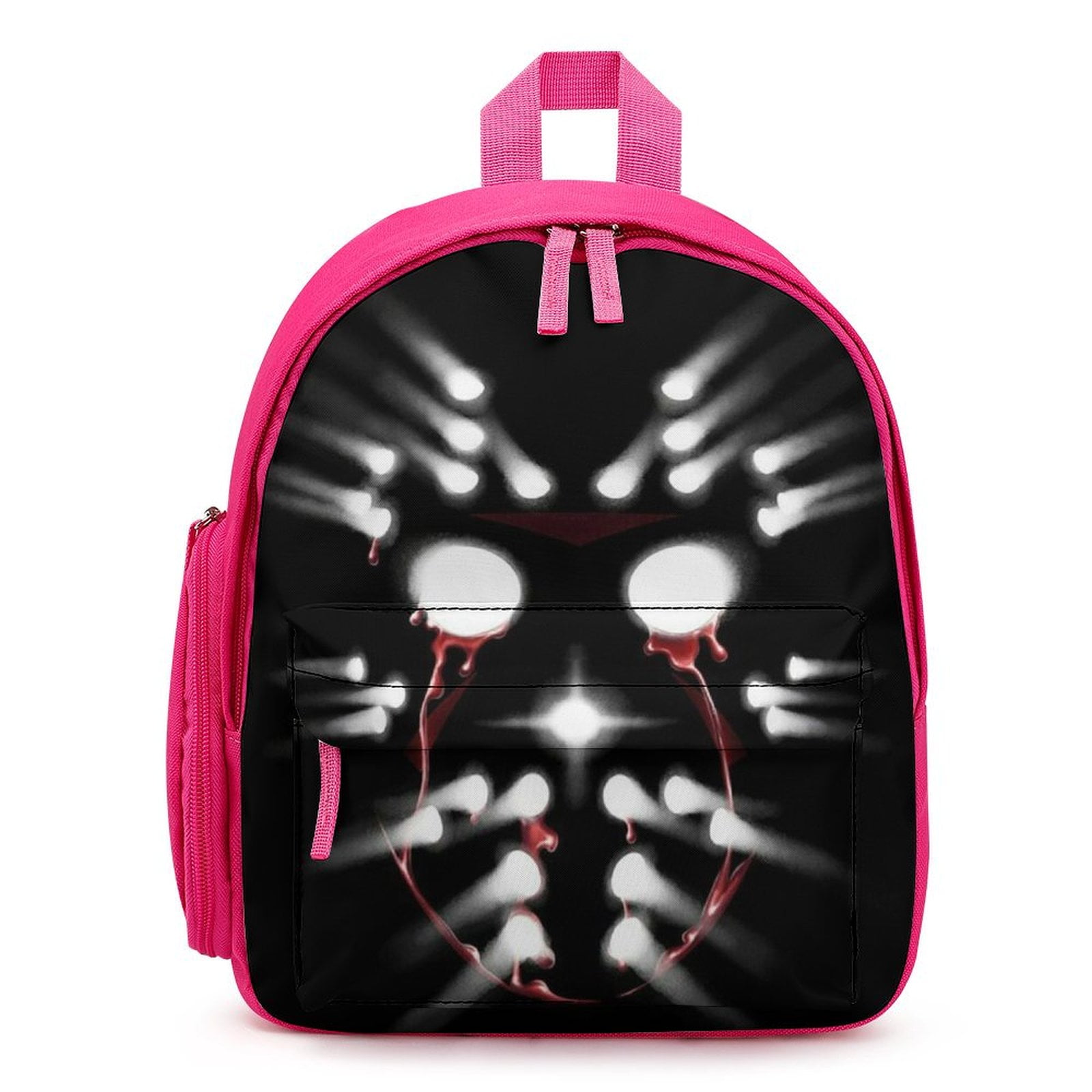 Small Backpack 12 inch Horror Movie Friday The 13th Backpack with Front ...