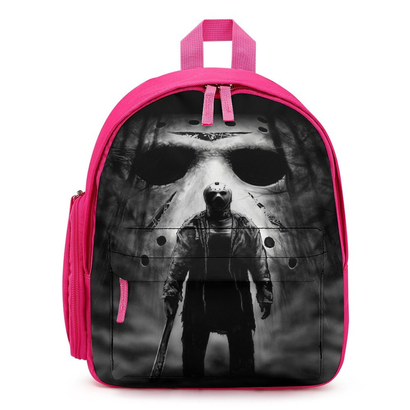 Small Backpack 12 inch Horror Movie Friday The 13th Backpack with Front ...