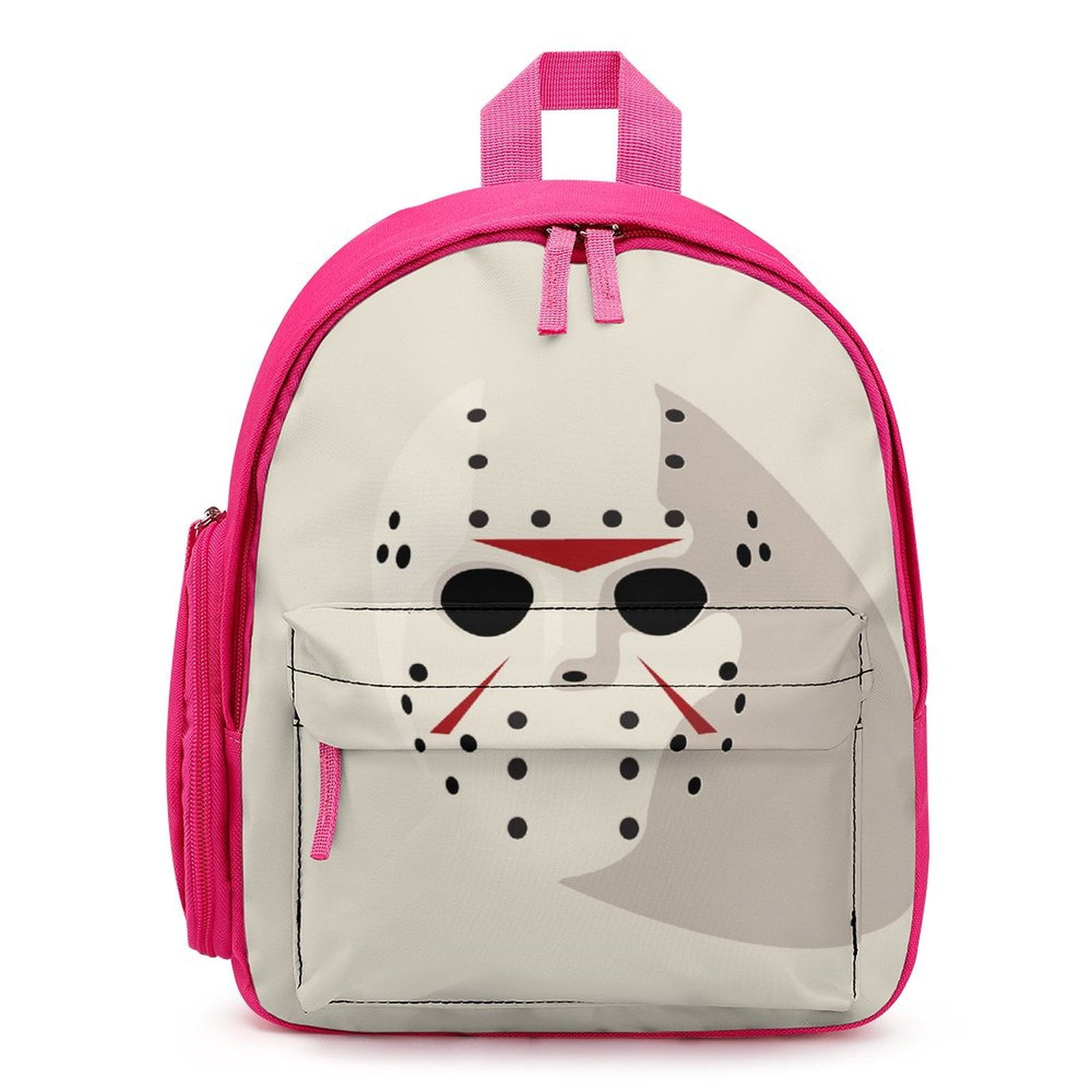 Small Backpack 12 inch Horror Movie Friday The 13th Backpack with Front ...