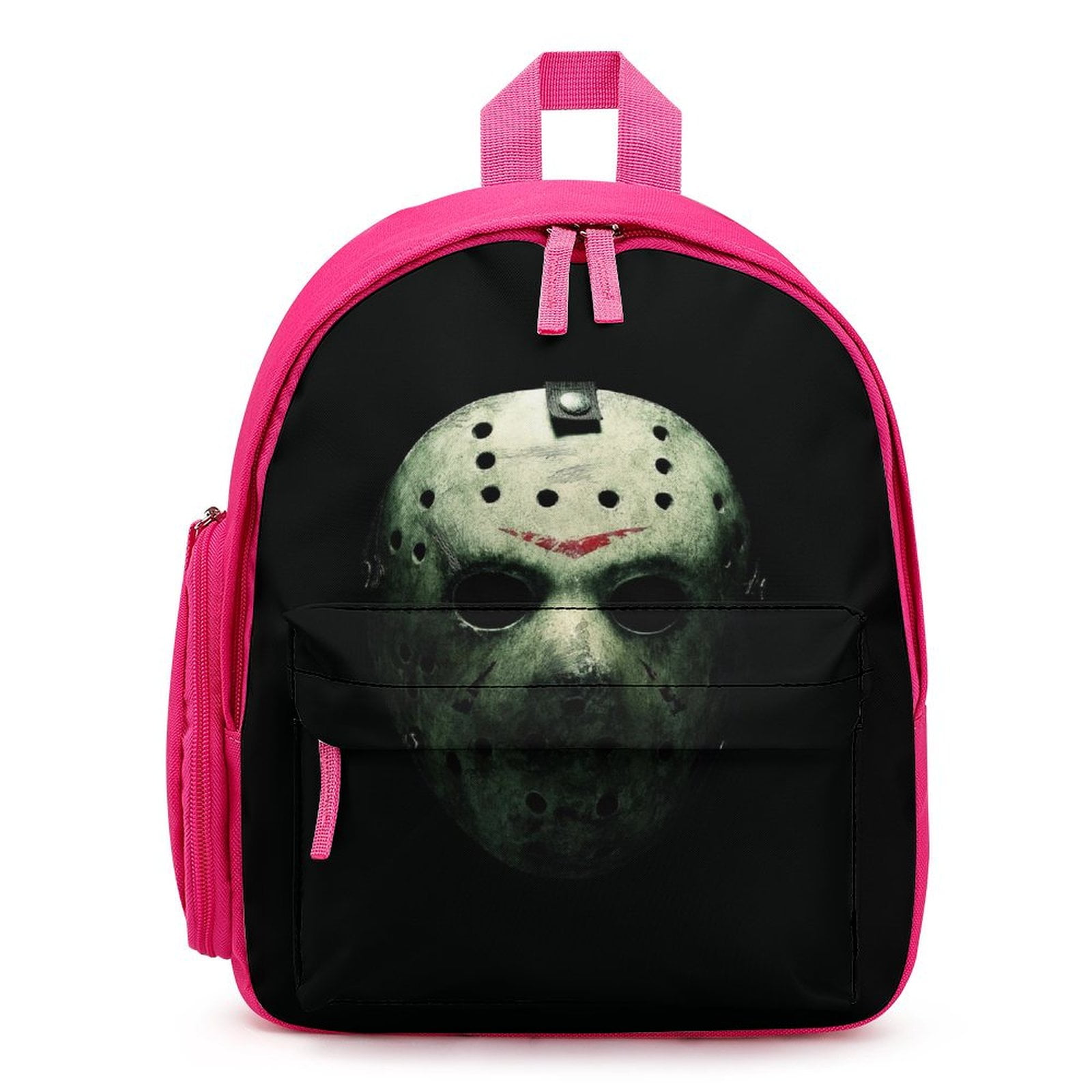 Small Backpack 12 inch Horror Movie Friday The 13th Backpack with Front ...