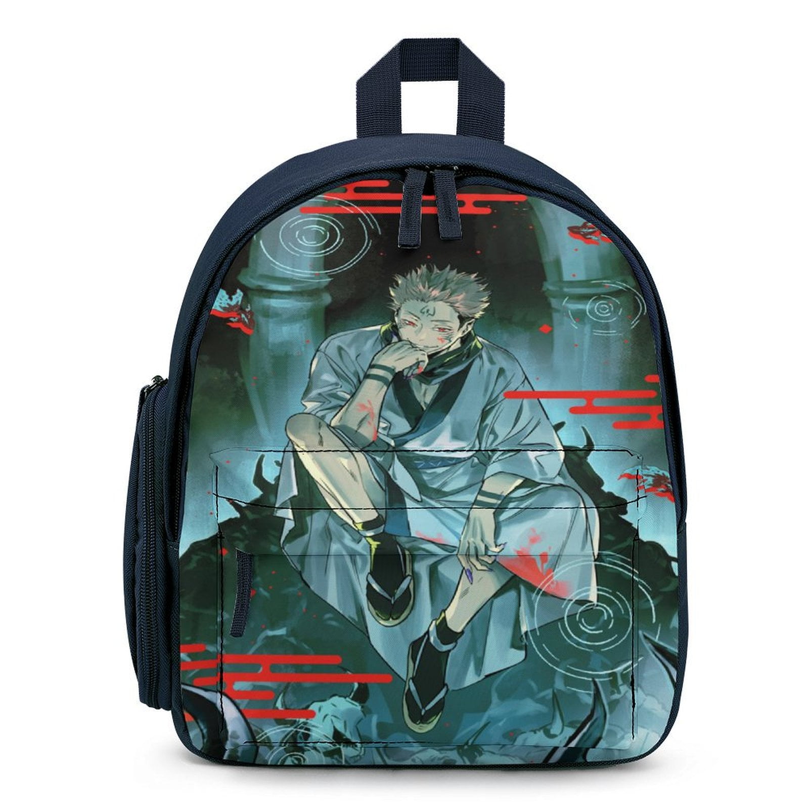 Small Backpack 12 inch Jujutsu Kaisen Backpack with Front Pocket ...