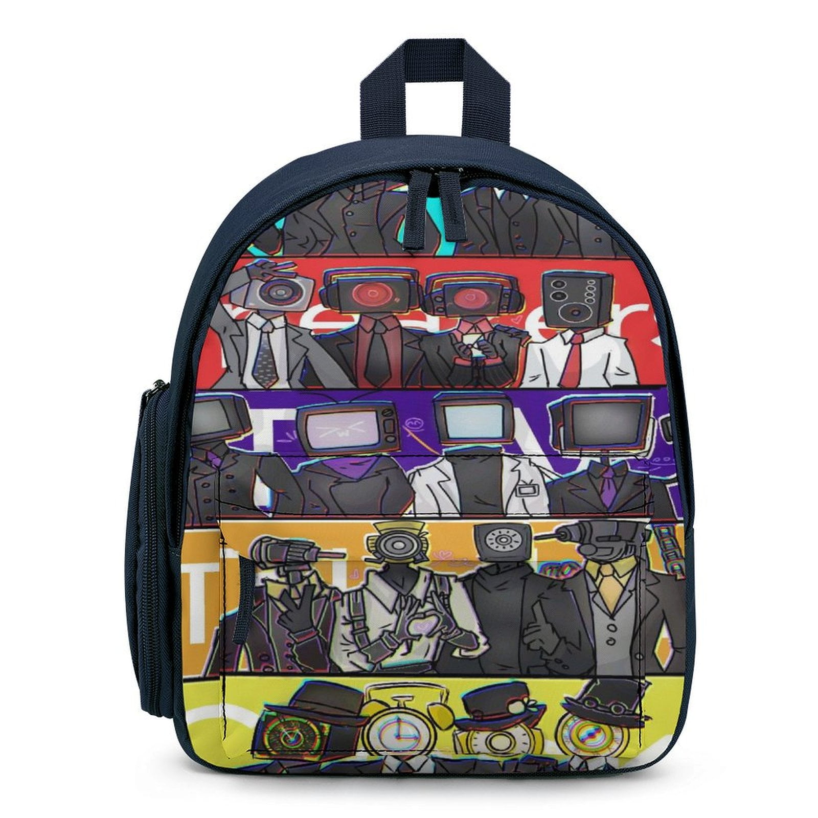 Small Backpack 12 inch Skibidi Toilet Backpack with Front Pocket ...